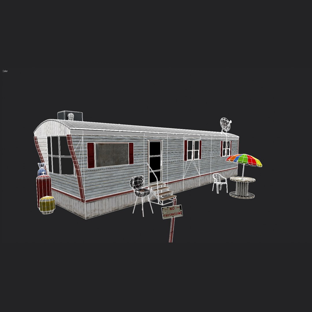 3D mobile home trailor model - TurboSquid 1288169