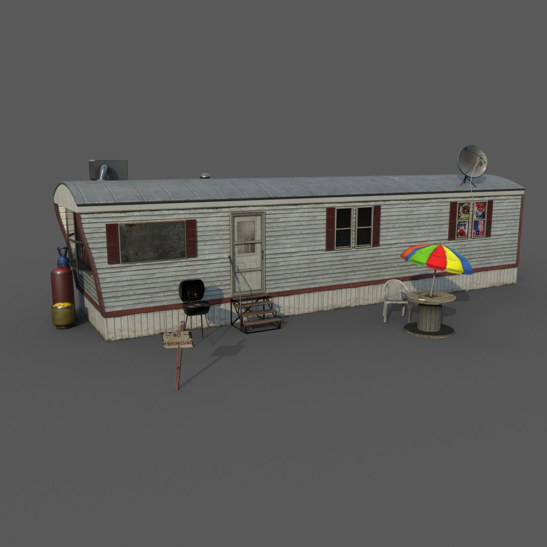 3D mobile home trailor model - TurboSquid 1288169