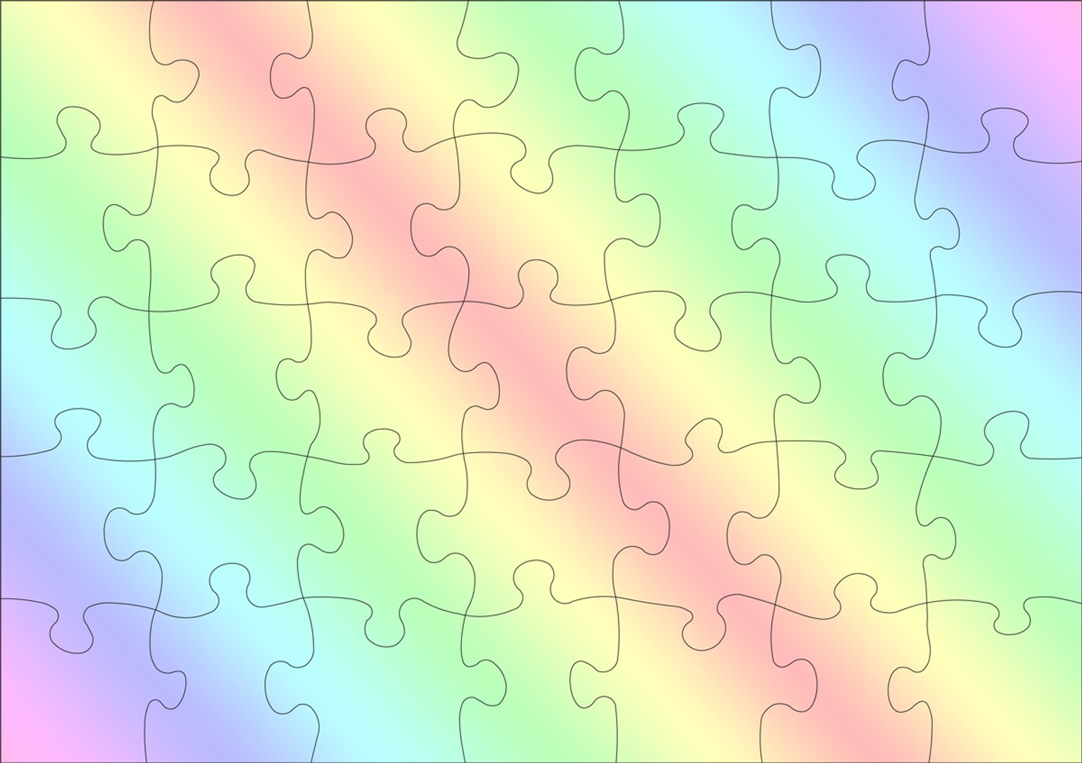35 Piece Jigsaw Puzzle 3d Model