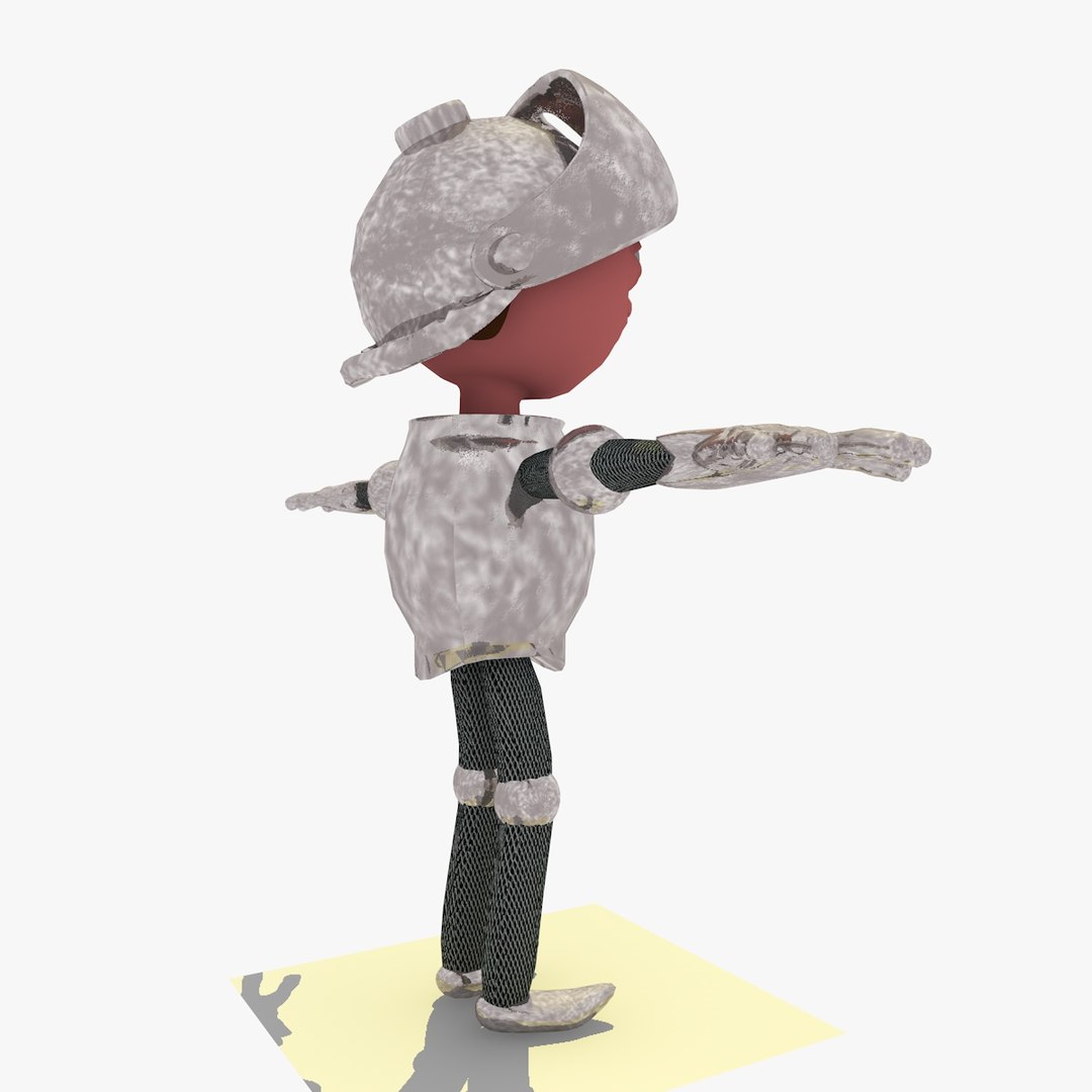 3d Knight Shining Armor Cartoon Character