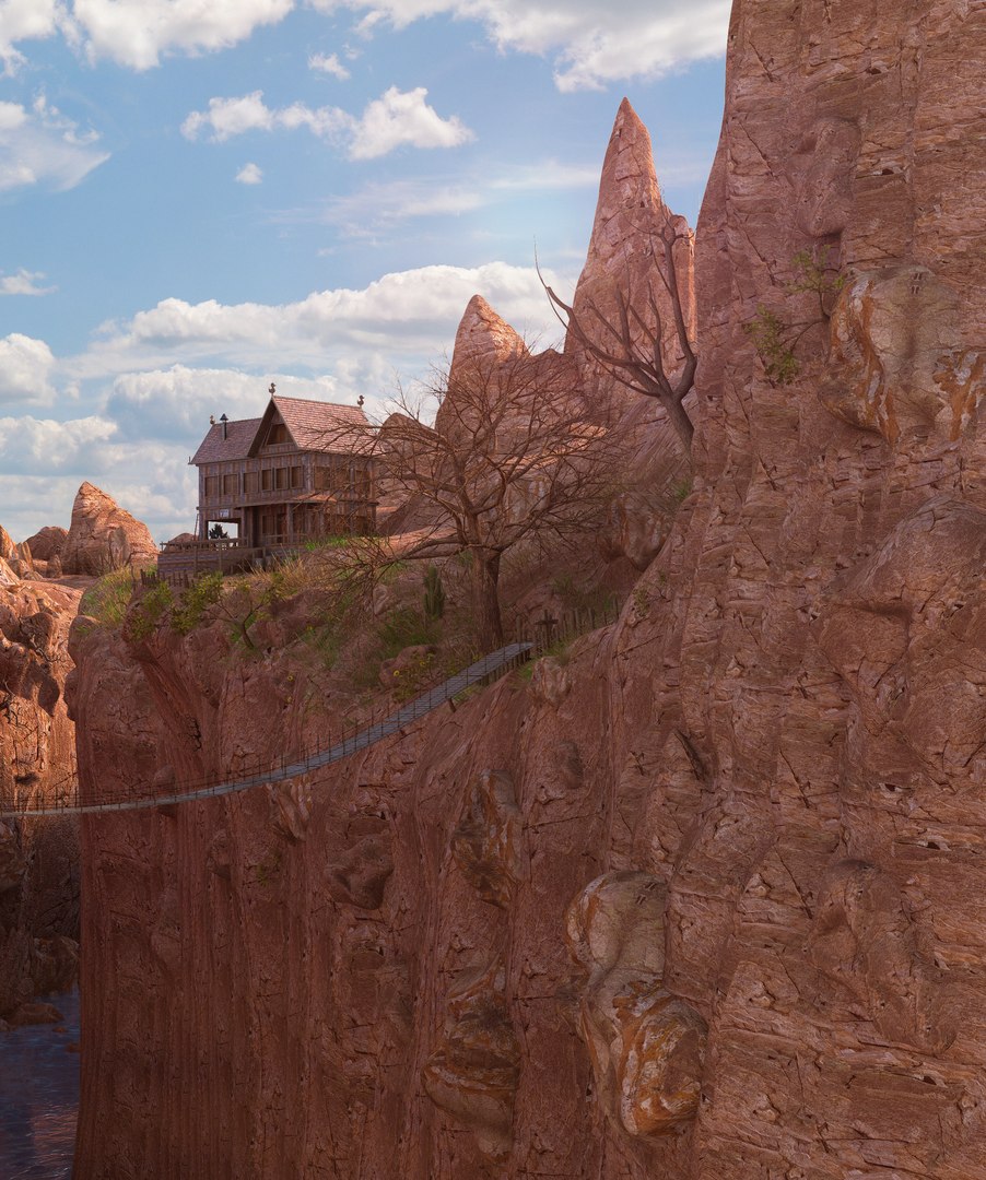 3D Landscape Western Fantasy - TurboSquid 1326396