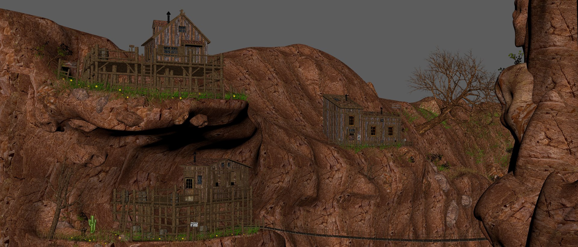 3D Landscape Western Fantasy - TurboSquid 1326396