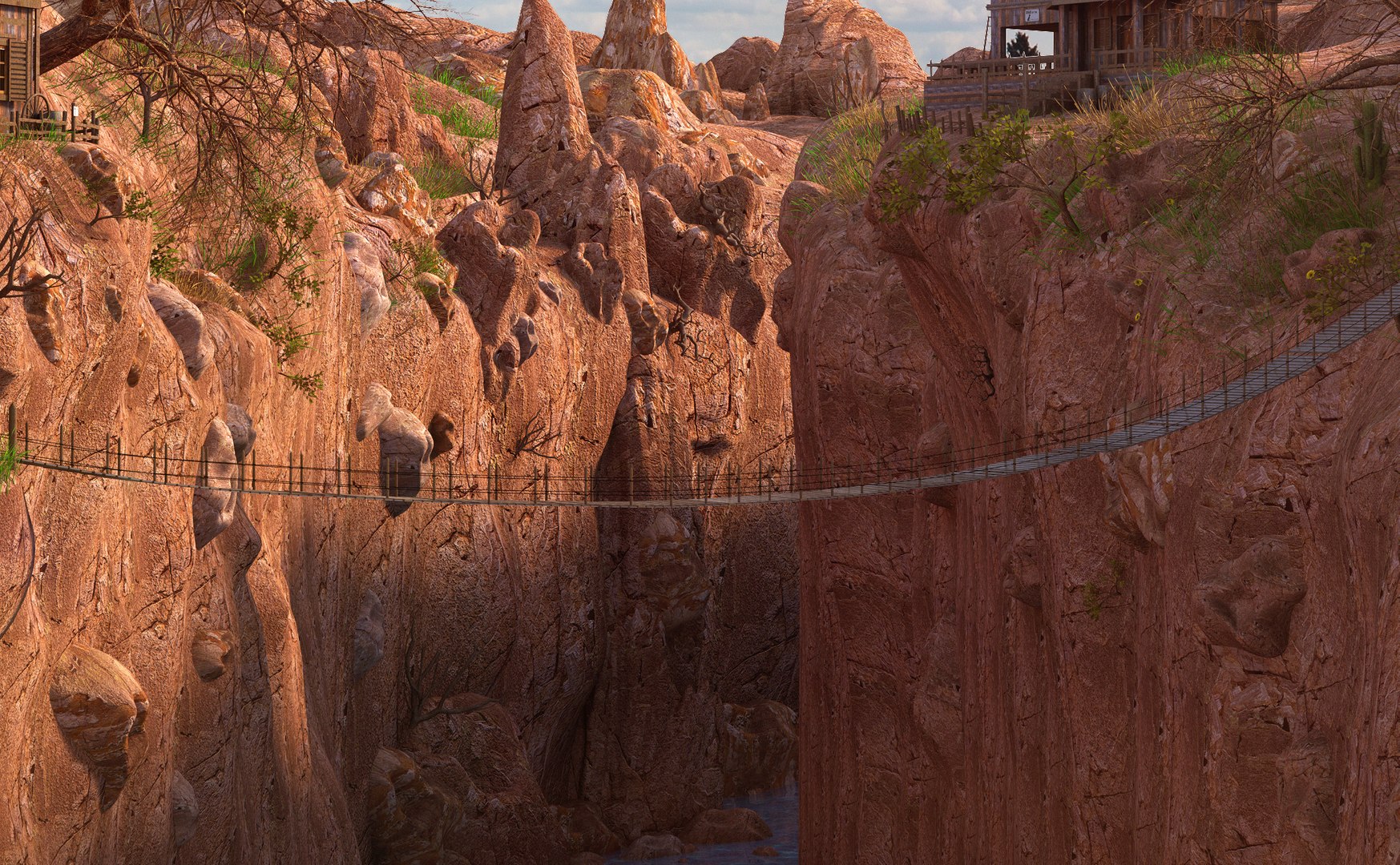 3D Landscape Western Fantasy - TurboSquid 1326396