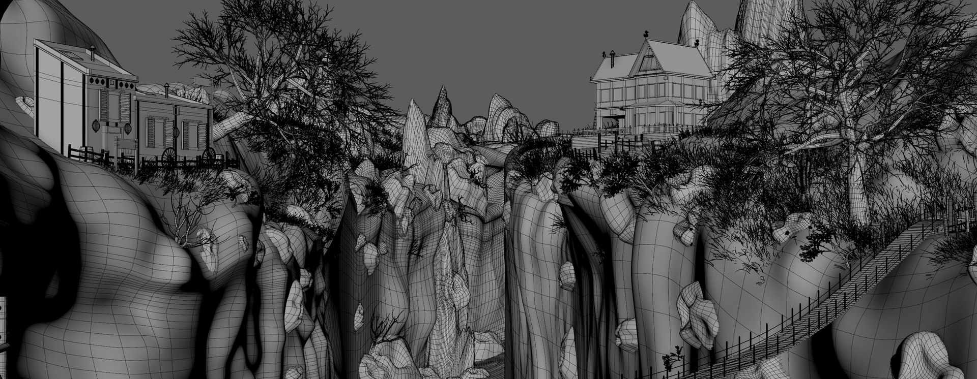 3D Landscape Western Fantasy - TurboSquid 1326396
