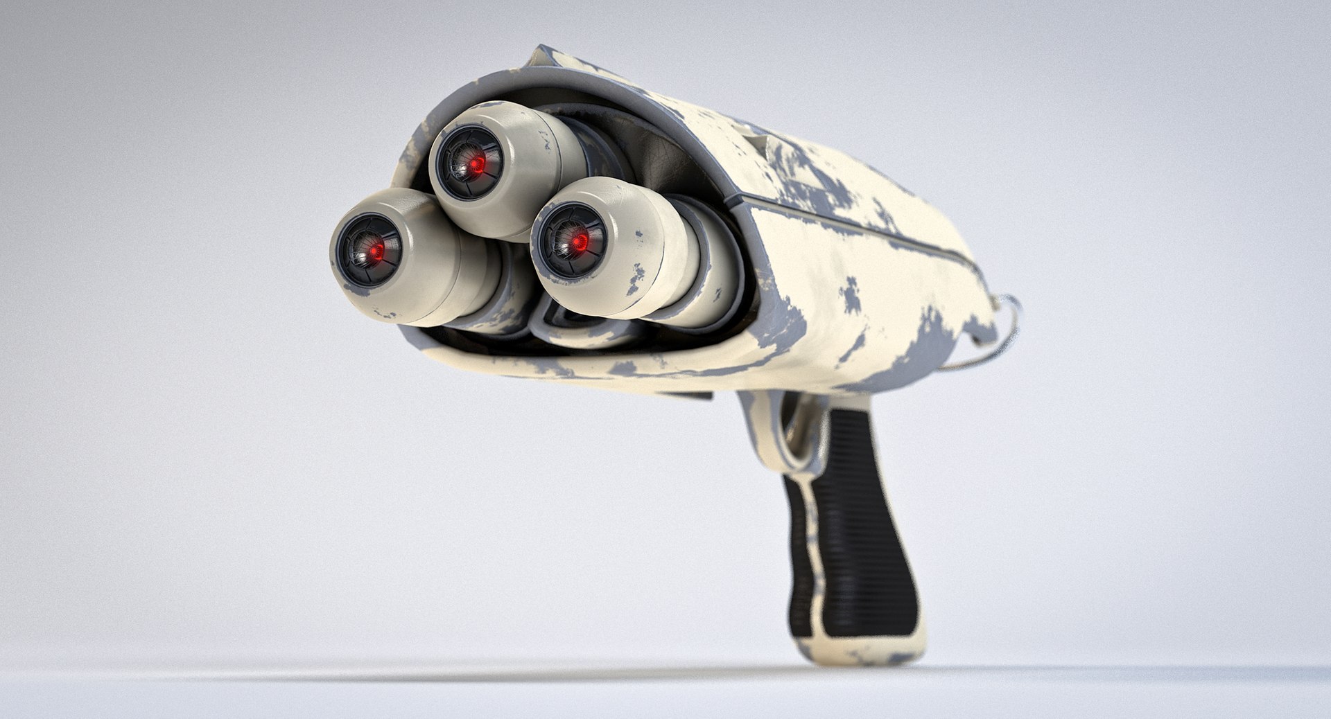 science fiction rifle gun 3d max