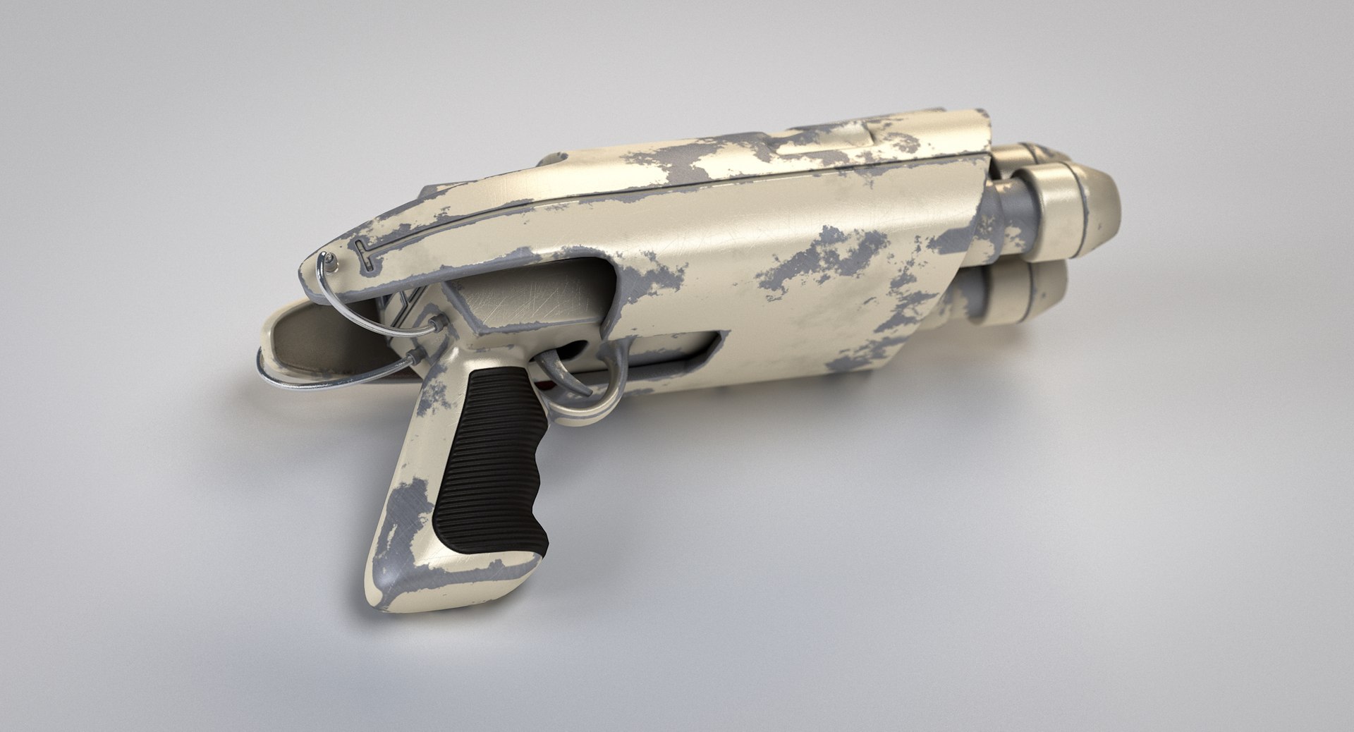 science fiction rifle gun 3d max