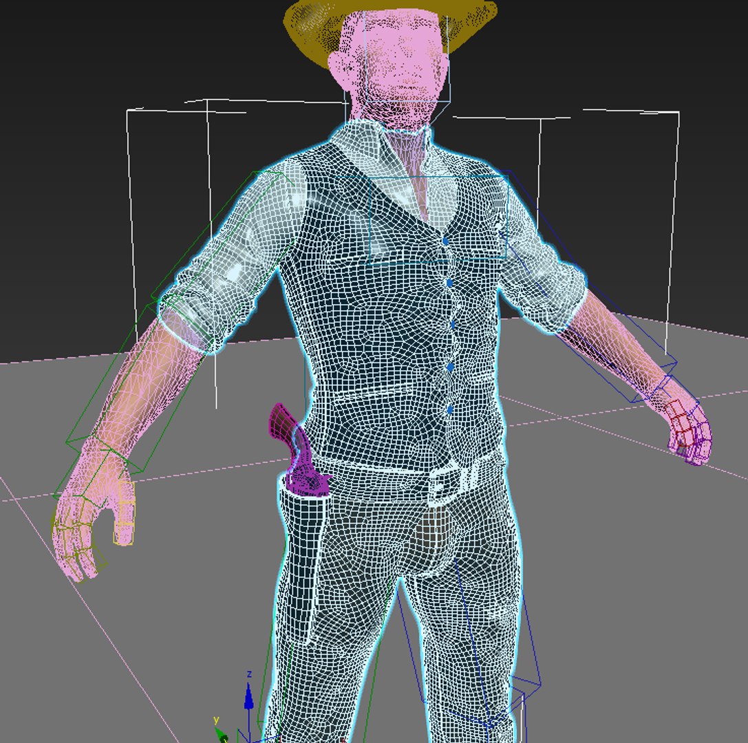 3d Cowboy Rig Model