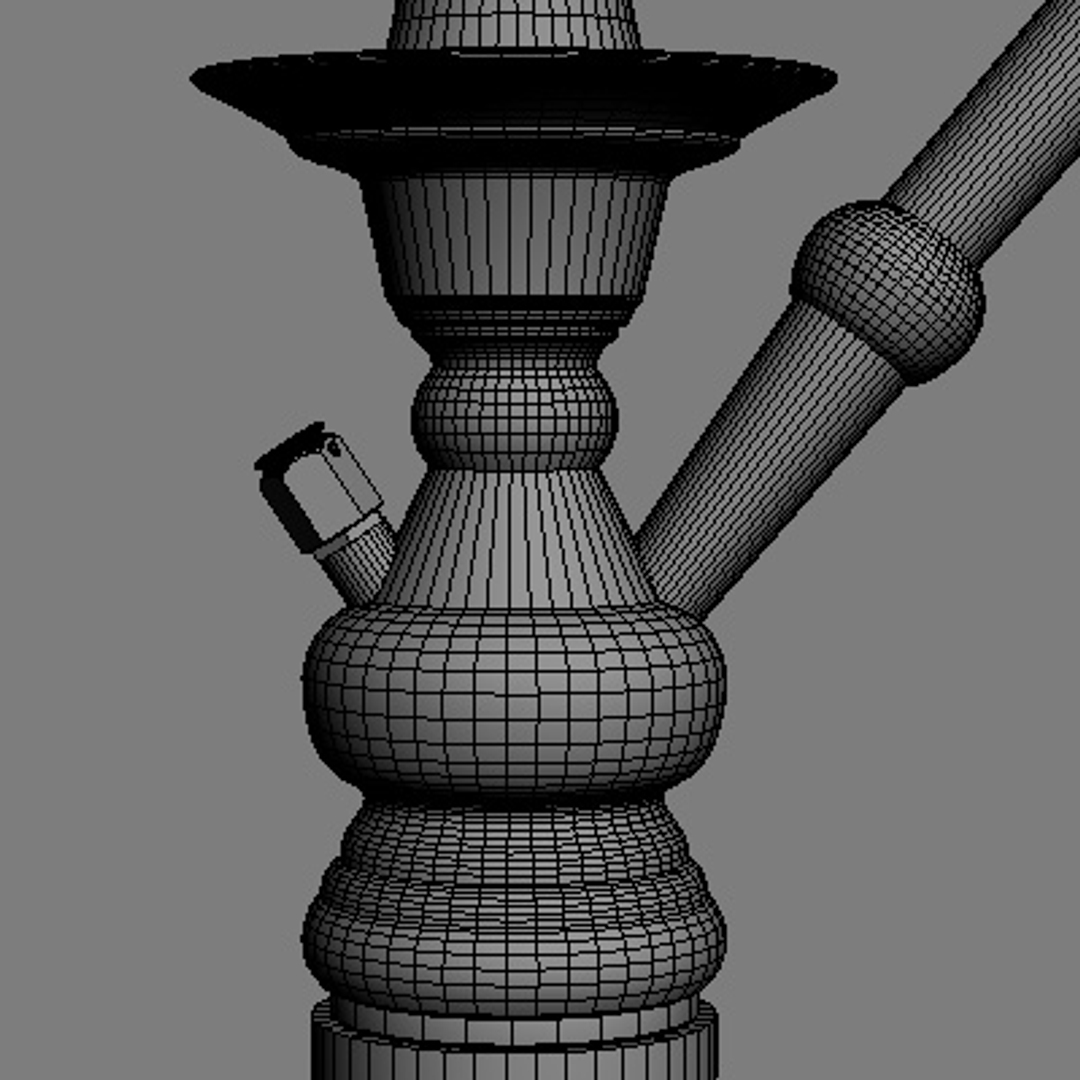 3d recreation hookah