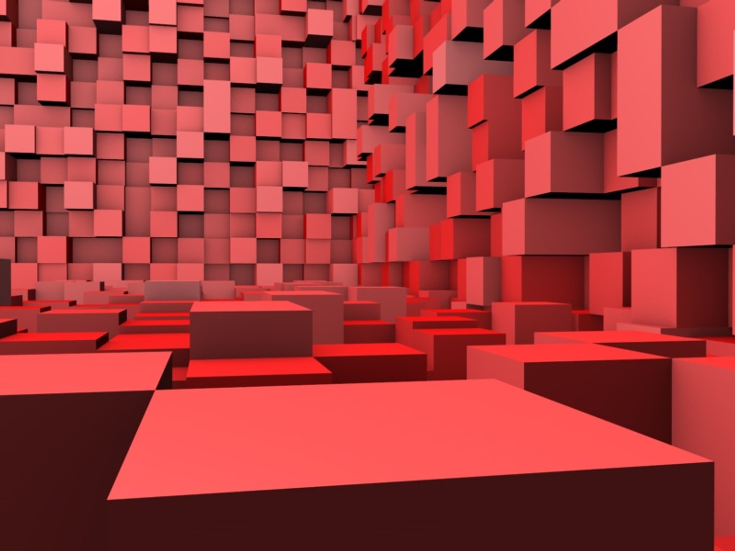 Abstract Scene Cuboids 3d C4d
