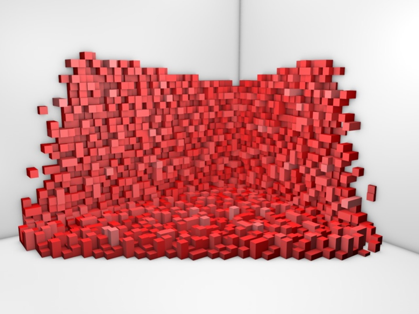 Abstract Scene Cuboids 3d C4d