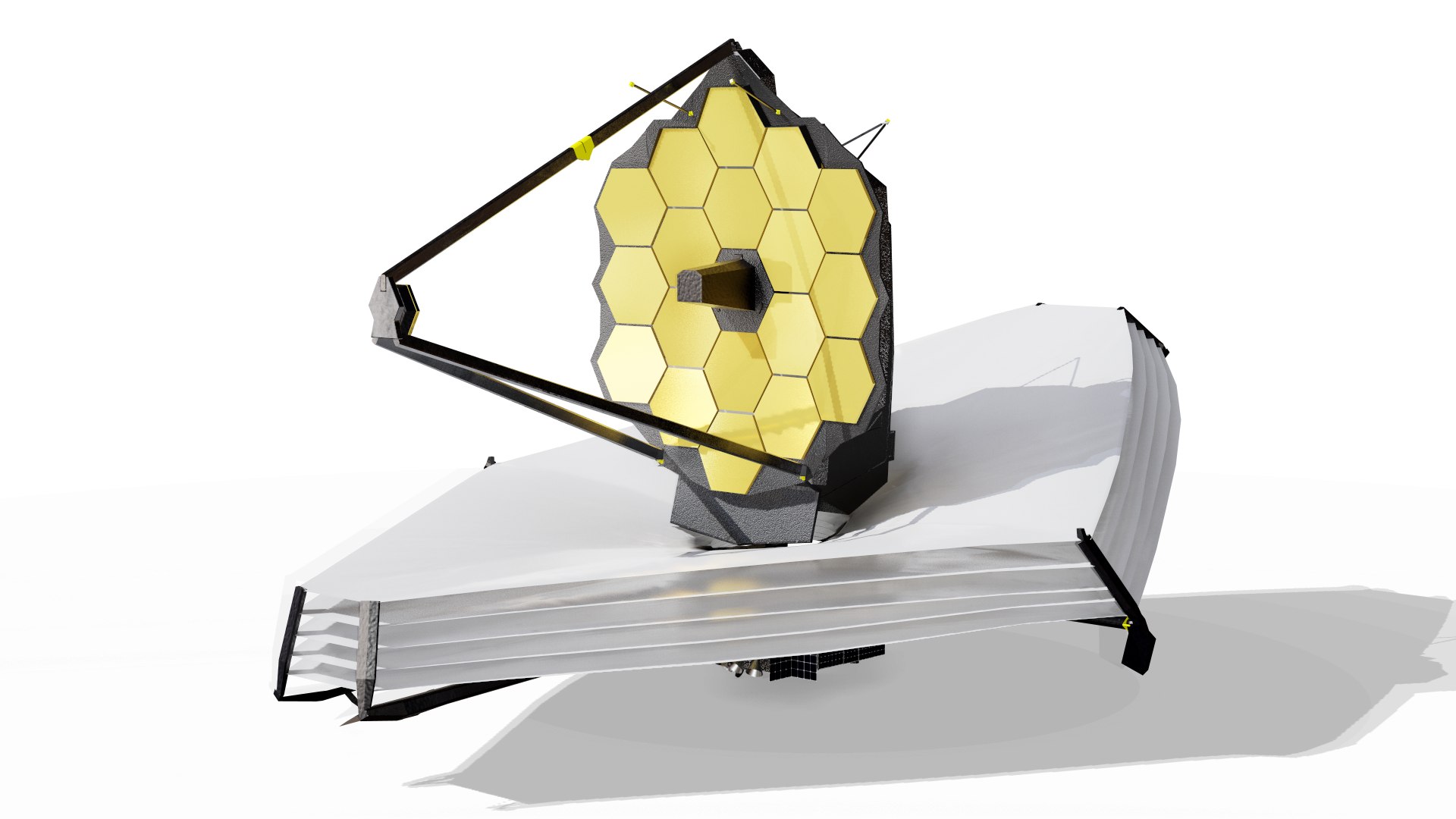 James Webb Space Telescope 3D Model - TurboSquid 1521026