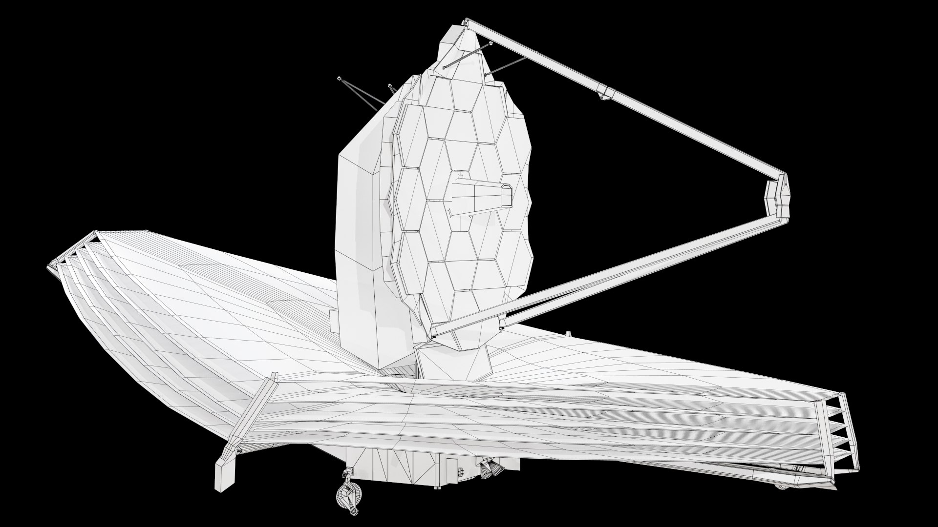 James Webb Space Telescope 3D Model - TurboSquid 1521026
