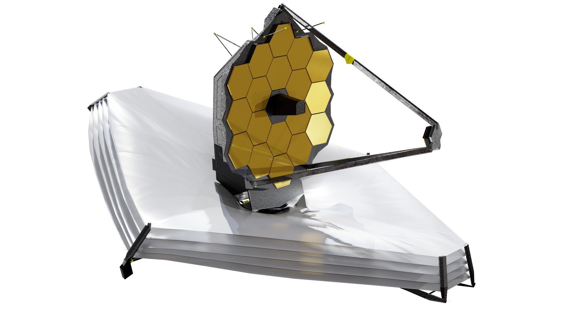 James Webb Space Telescope 3D Model - TurboSquid 1521026