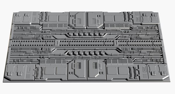 Set panels sci-fi 3D model - TurboSquid 1412530