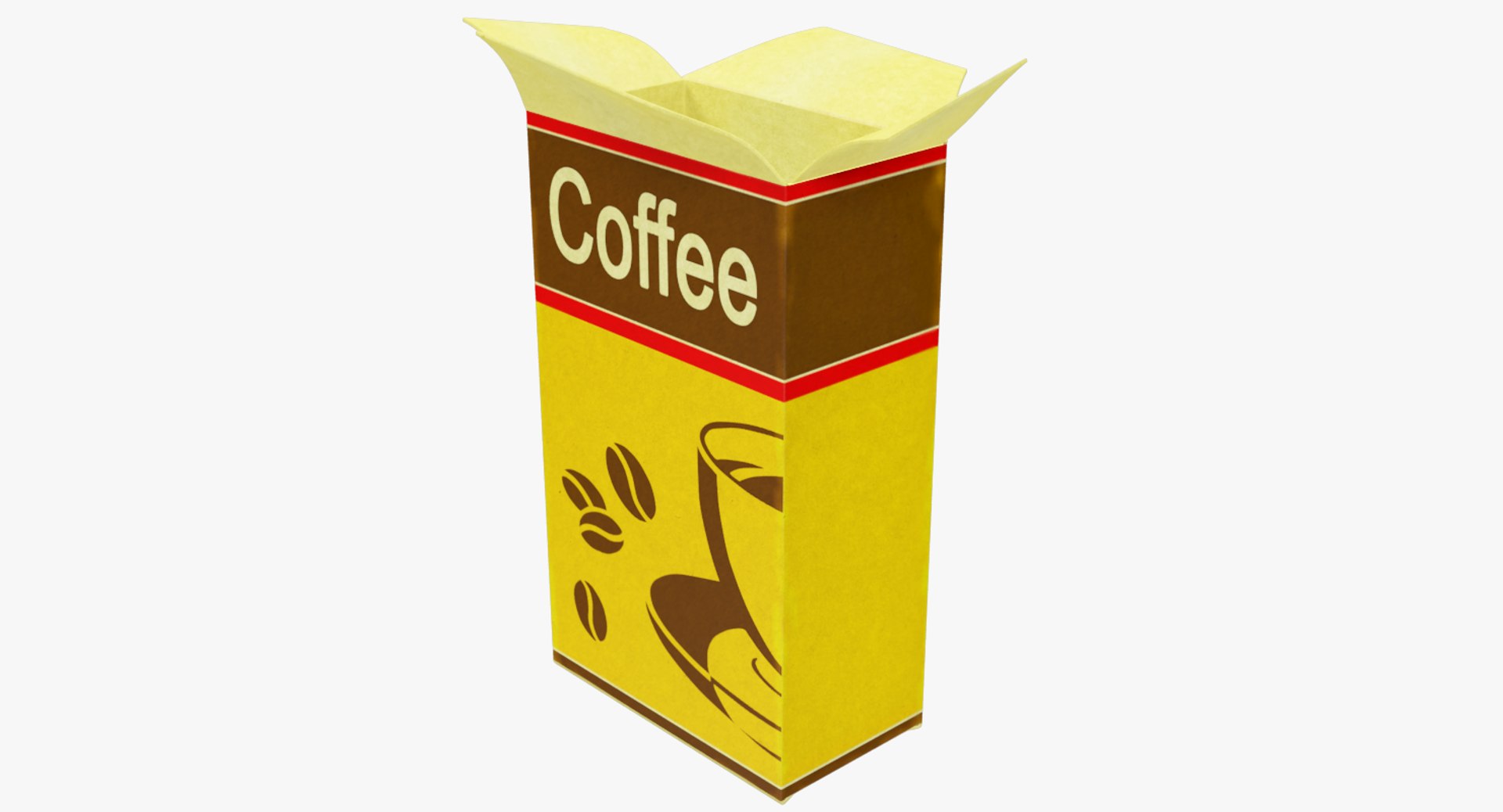 3D Coffee Pack Model - TurboSquid 1233597