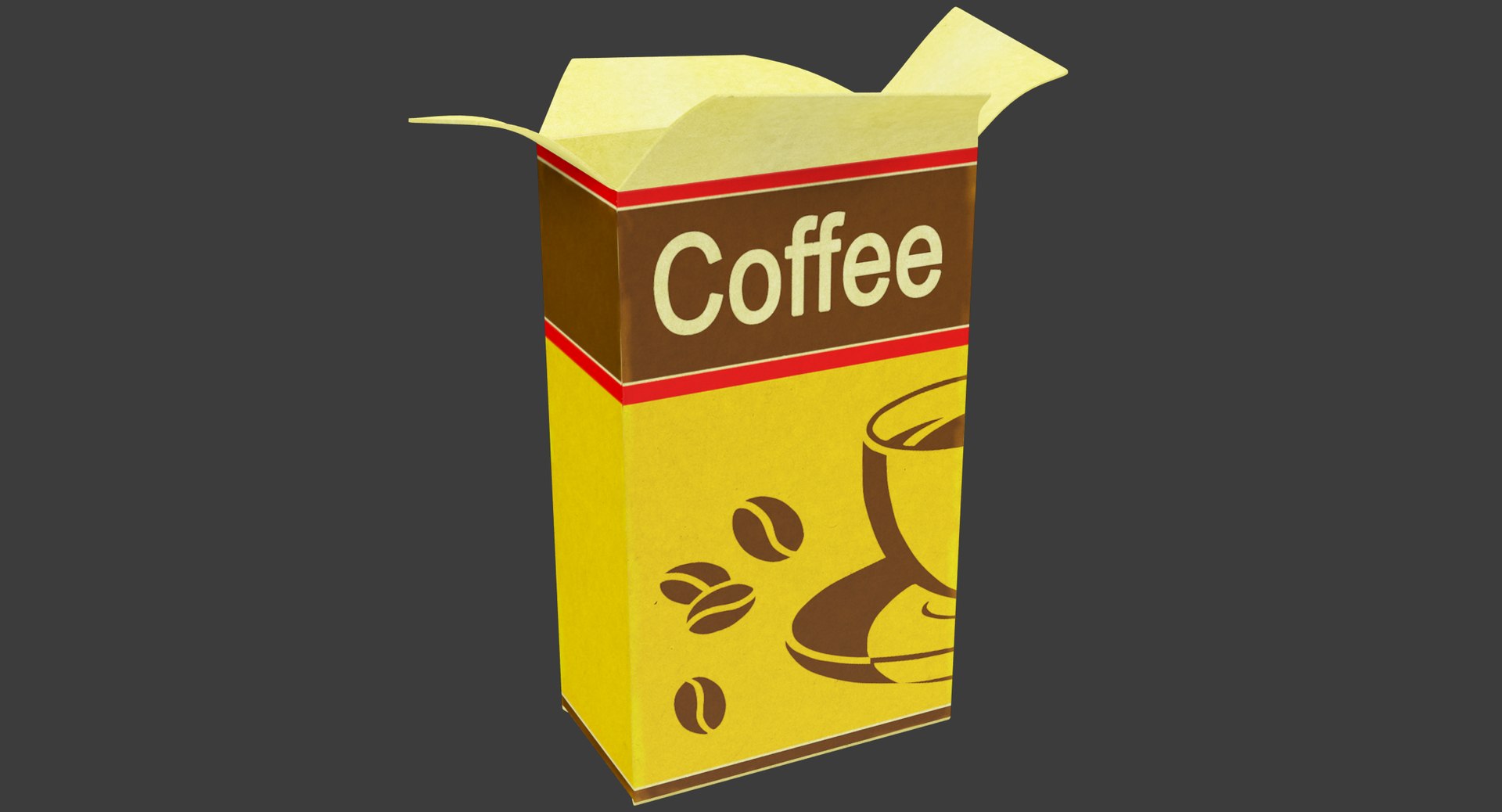 3D Coffee Pack Model - TurboSquid 1233597
