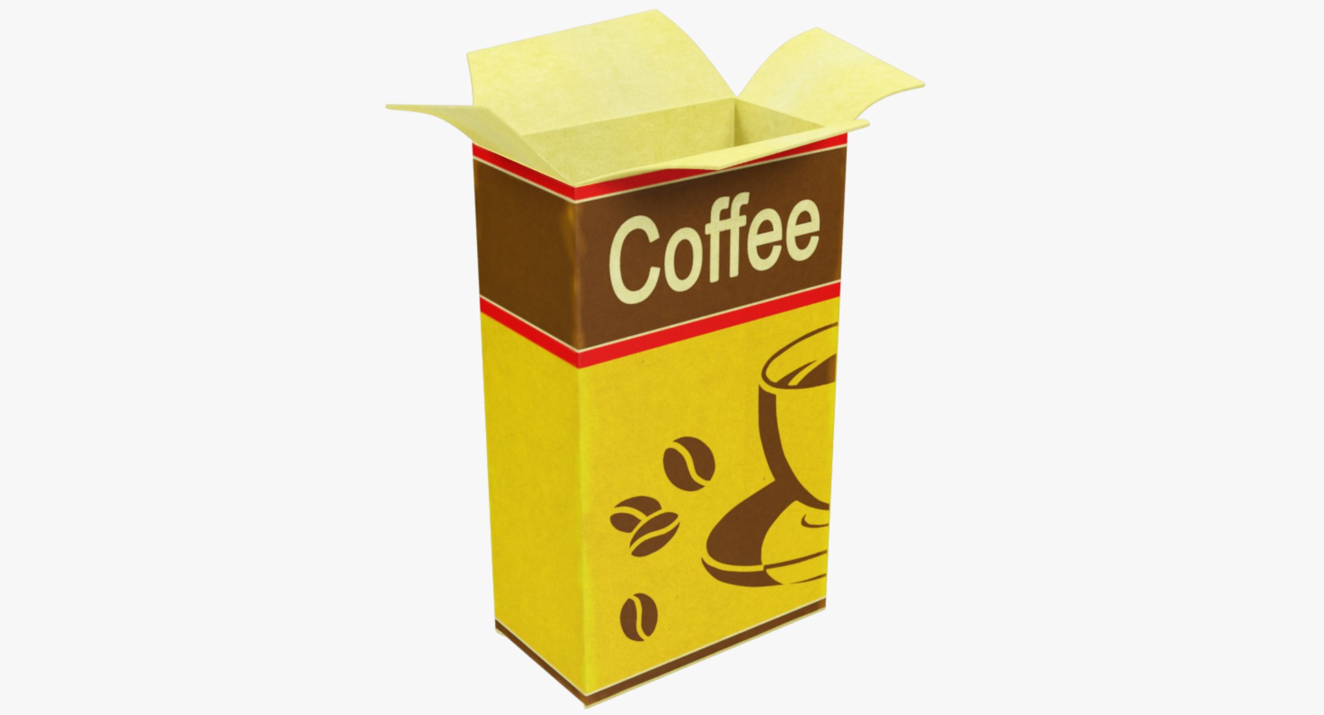 3D Coffee Pack Model - TurboSquid 1233597