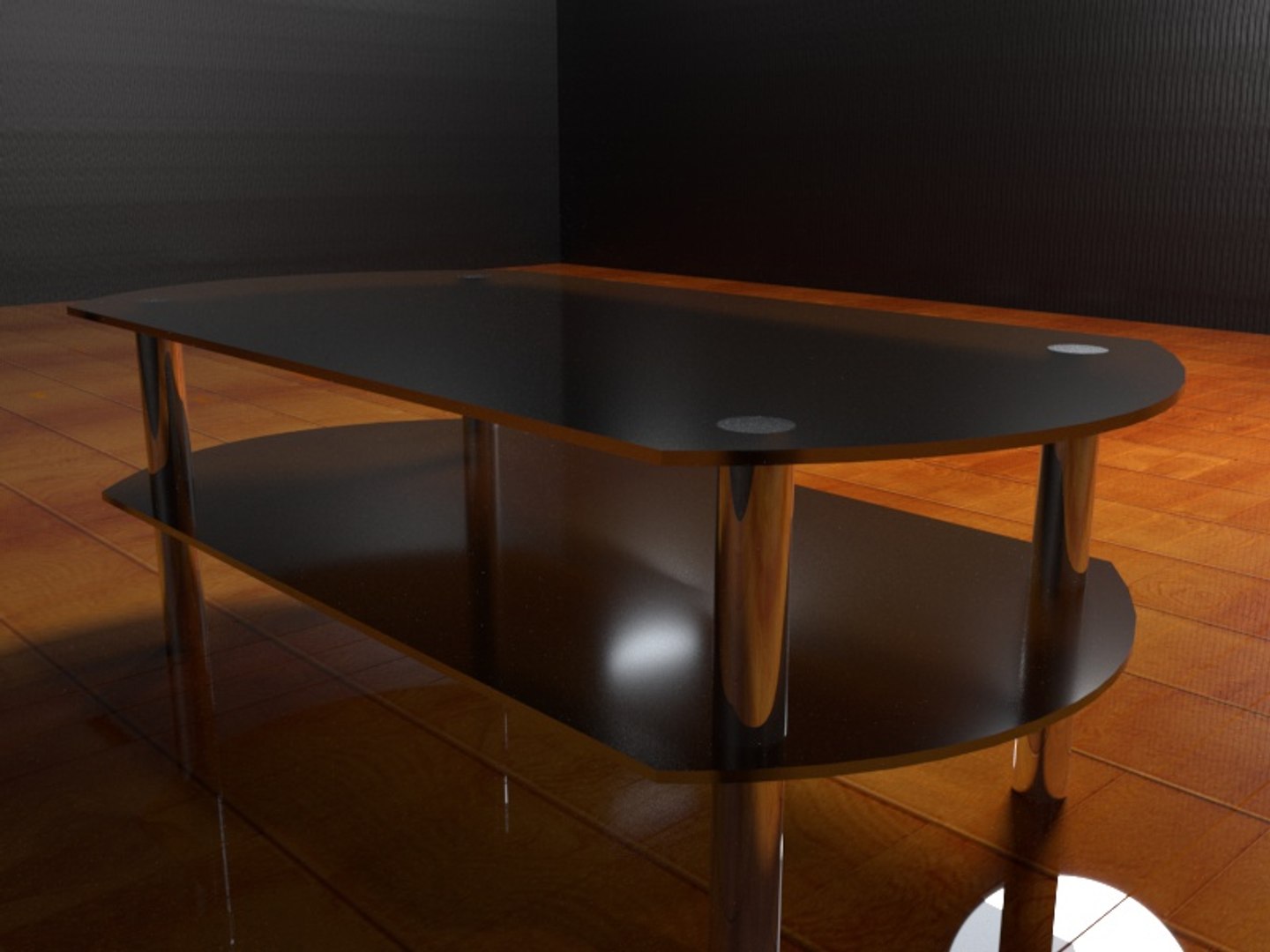 Glass Table 3D Model - TurboSquid 1441459