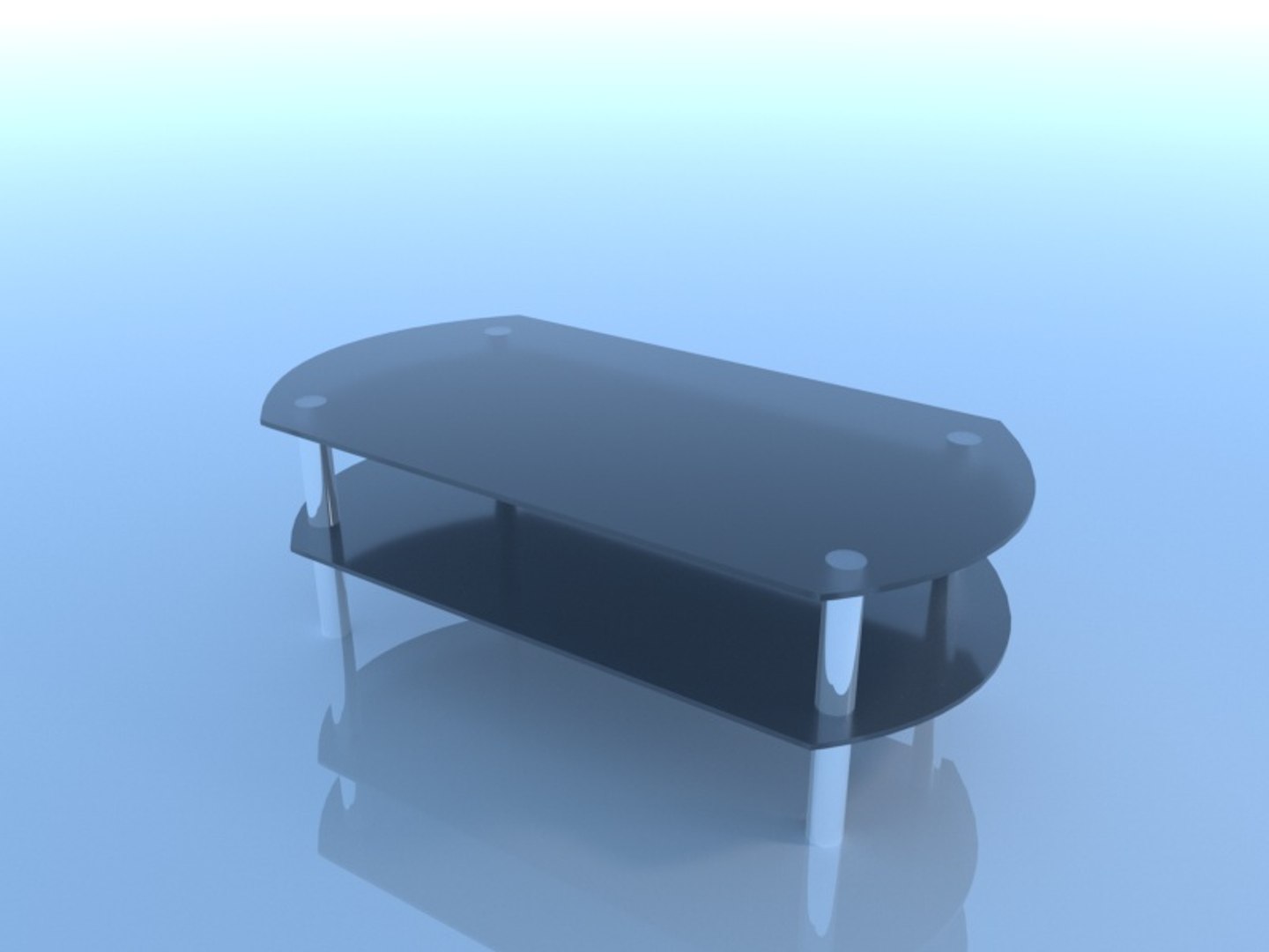 Glass Table 3D Model - TurboSquid 1441459