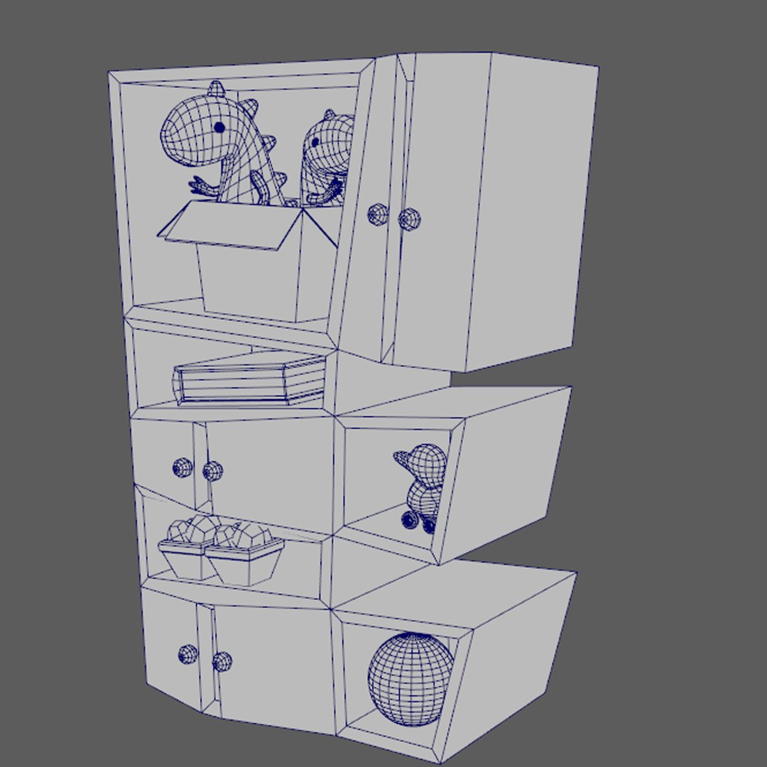 English letter e shelf 3D model - TurboSquid 1546157