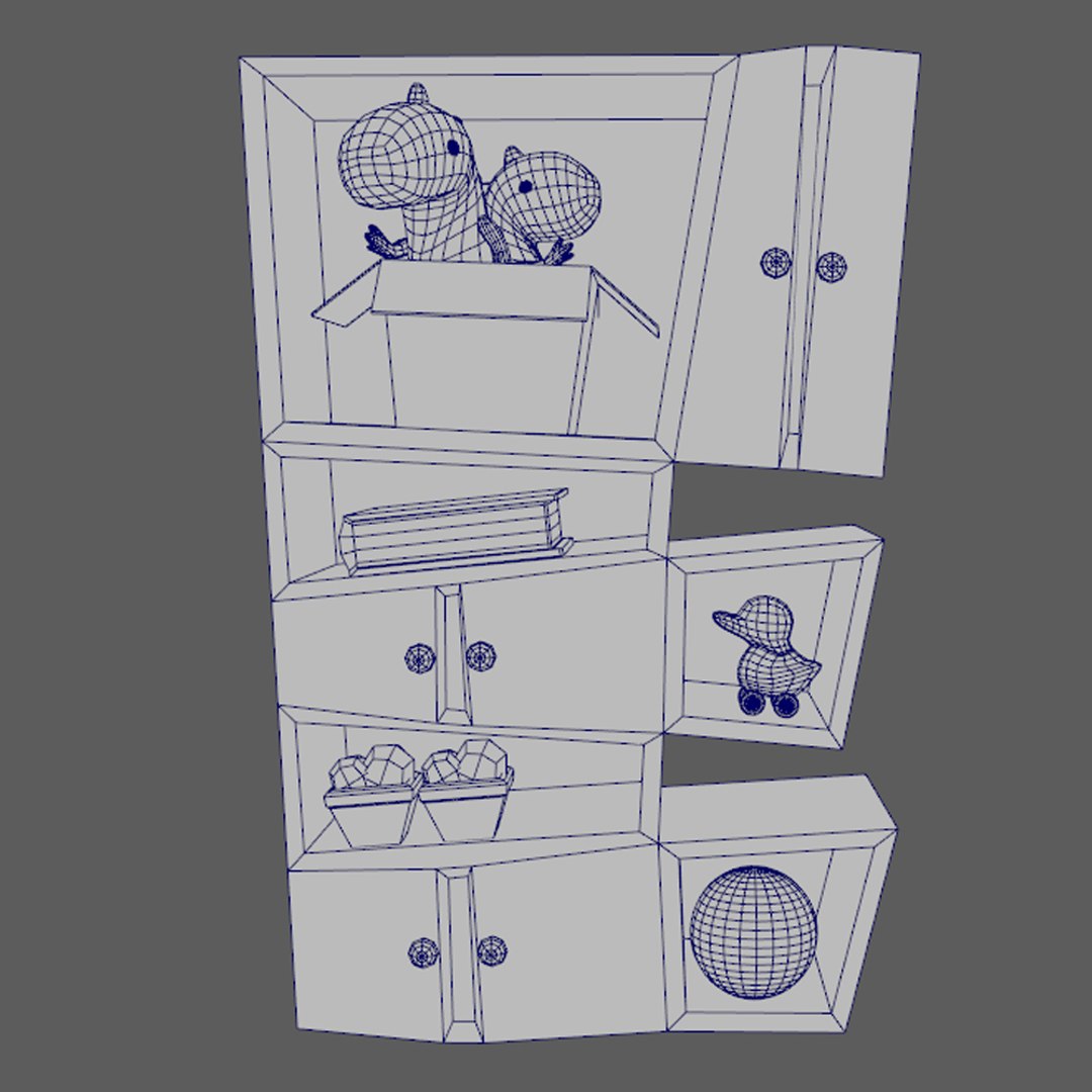 English letter e shelf 3D model - TurboSquid 1546157