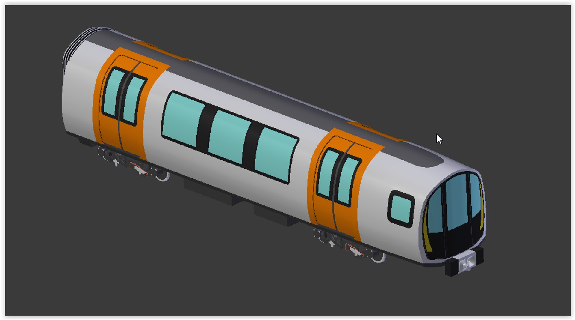 3D Model Glasgow Subway Car Stadler - TurboSquid 1351841