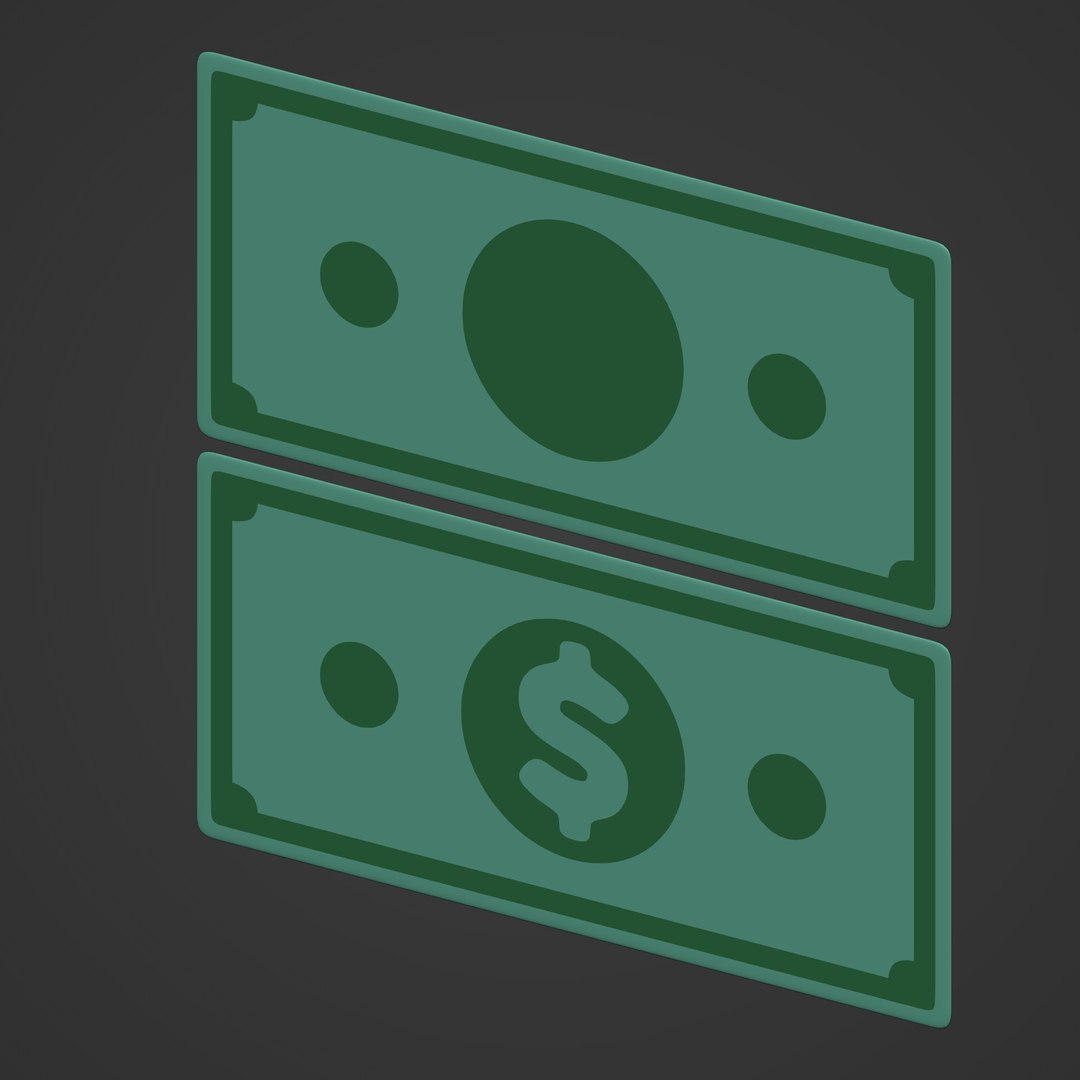 Cartoon Bills Icon 3D model - TurboSquid 2010104