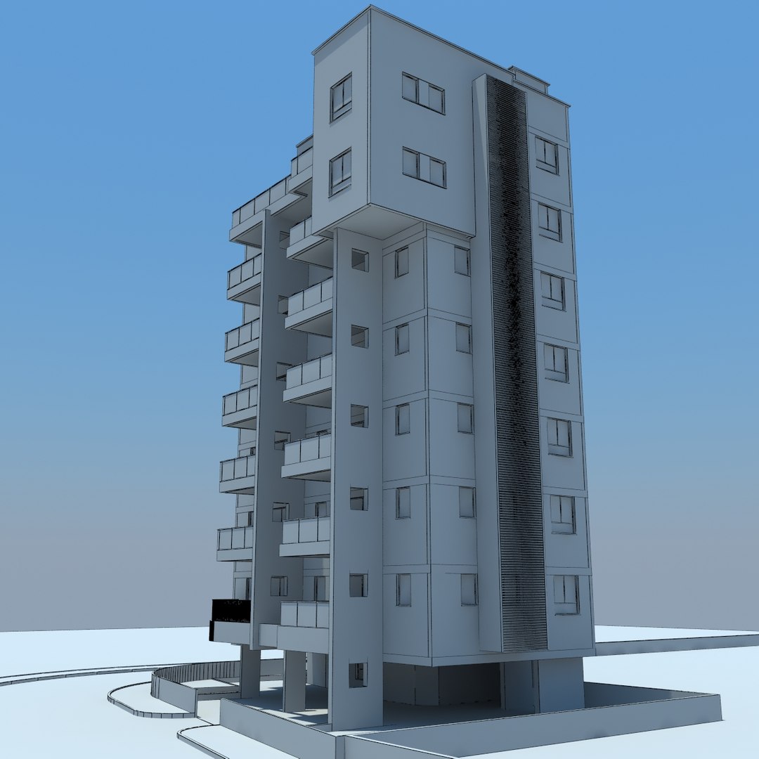 3d Model Buildings 1 6