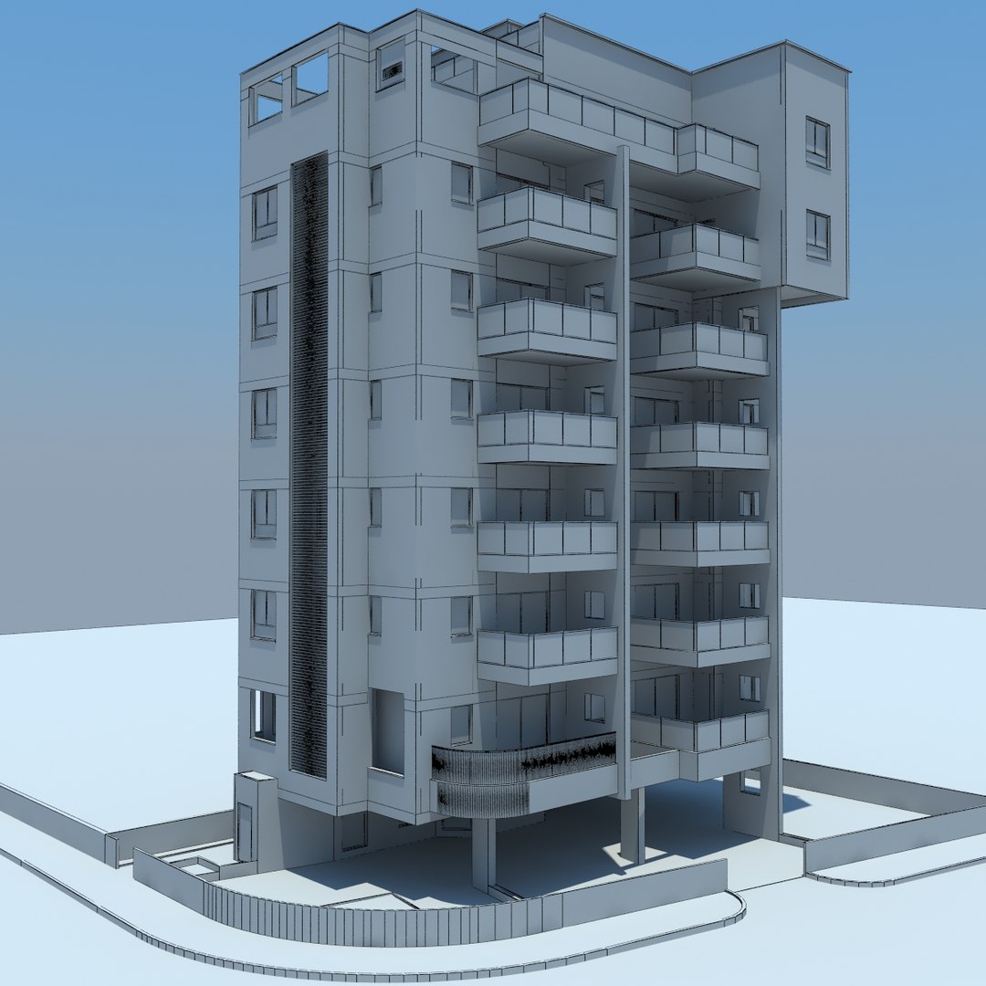 3d Model Buildings 1 6
