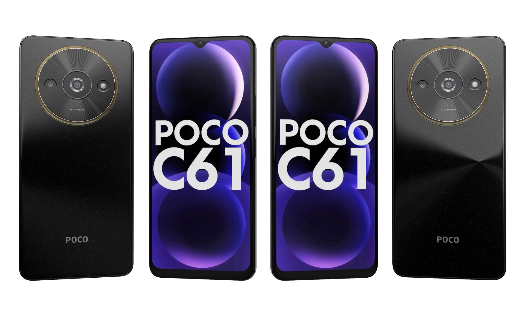 3D Xiaomi Poco C61 All Colors Model - TurboSquid 2216719
