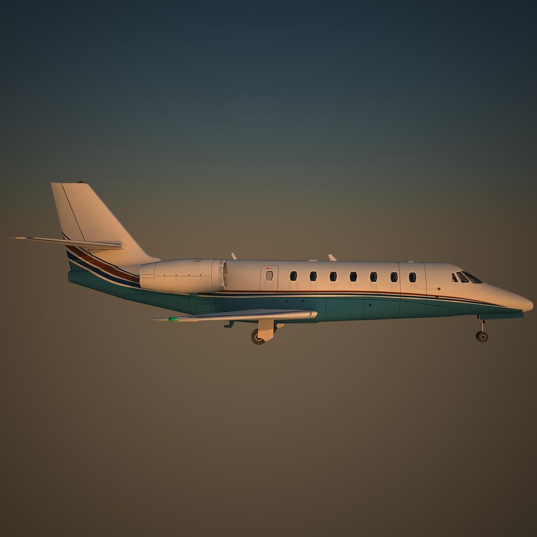 3d Cessna 680 Srt Aircraft Model
