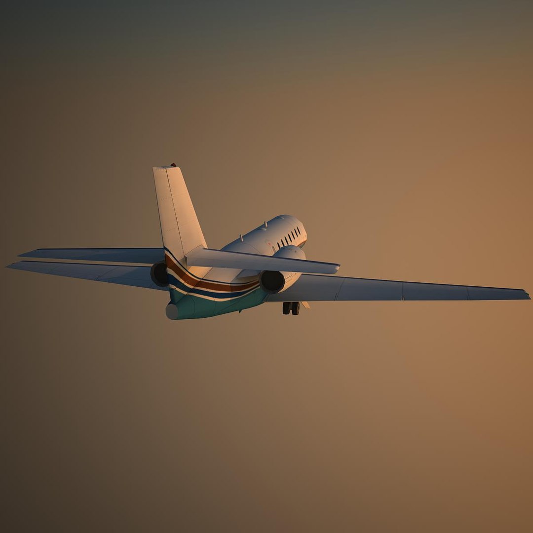 3d Cessna 680 Srt Aircraft Model