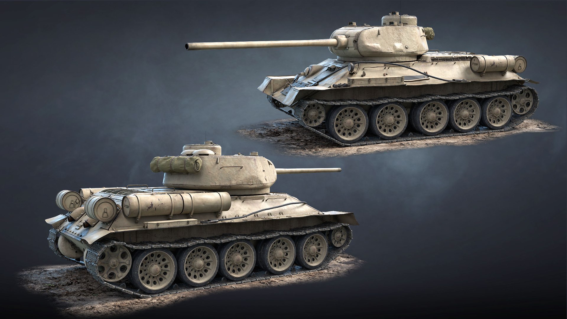 3D model T-34-85 Game Ready - TurboSquid 1987507