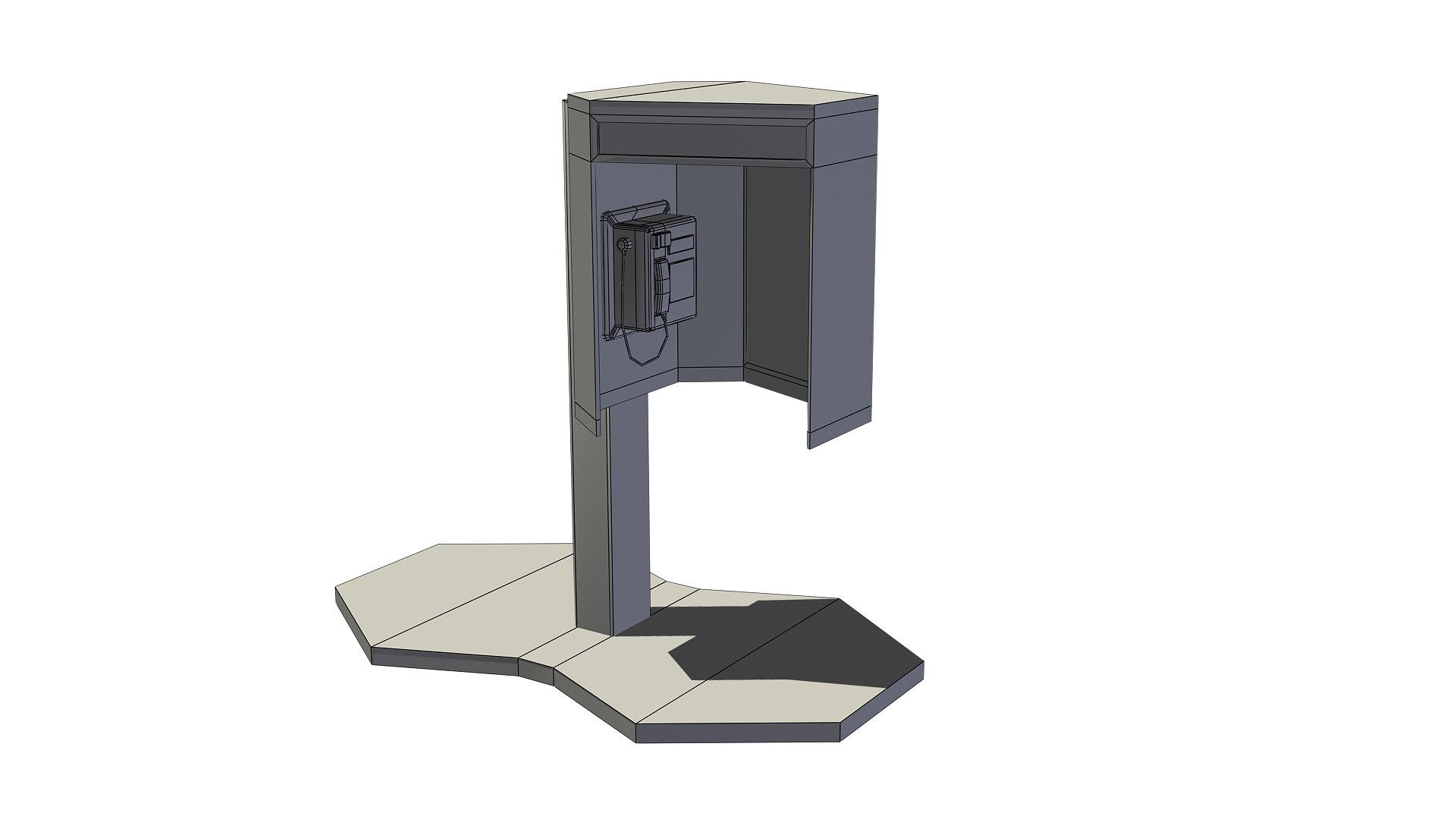 3d callbox booth box