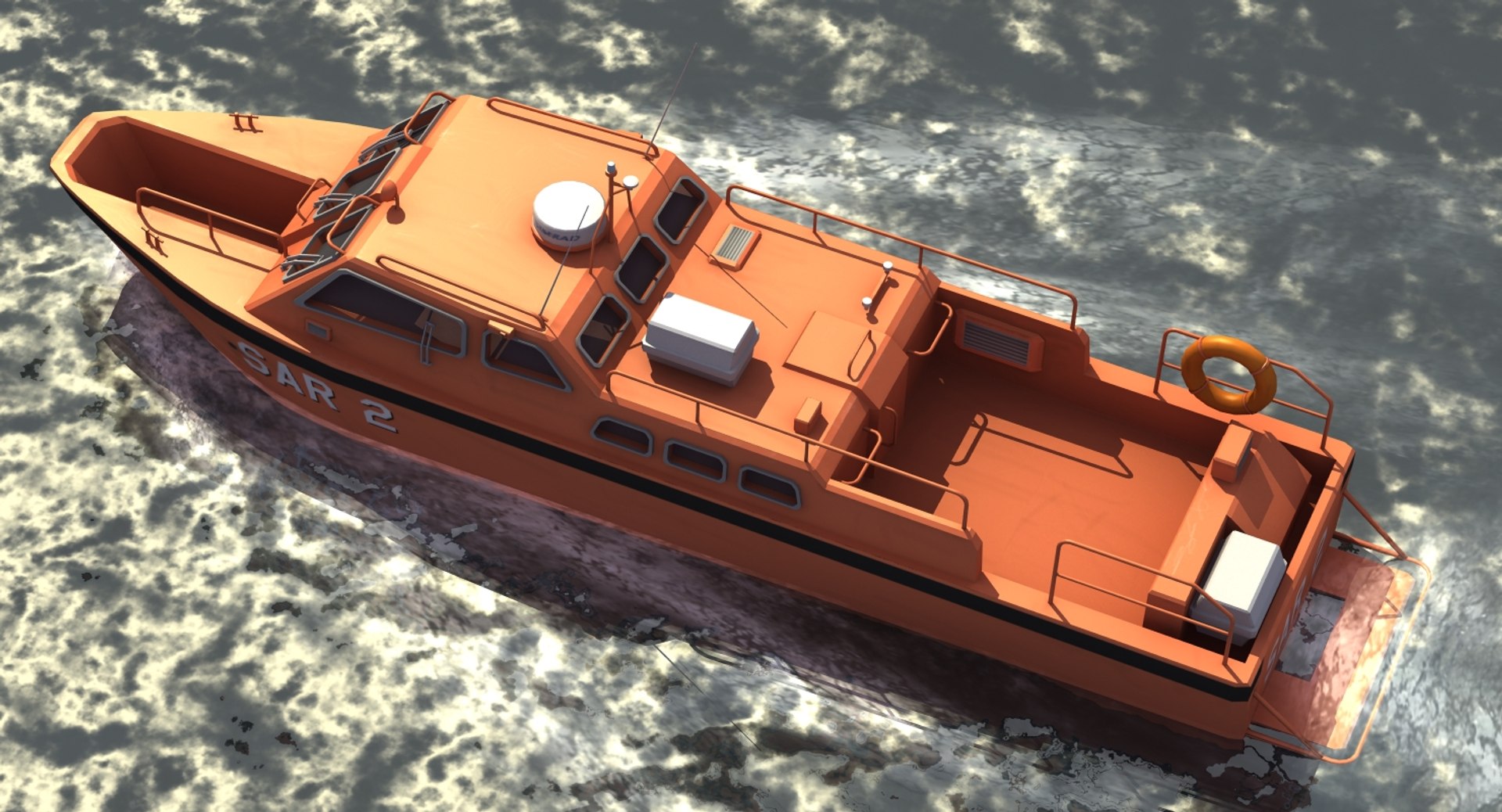 Inshore rescue boat model - TurboSquid 1205564