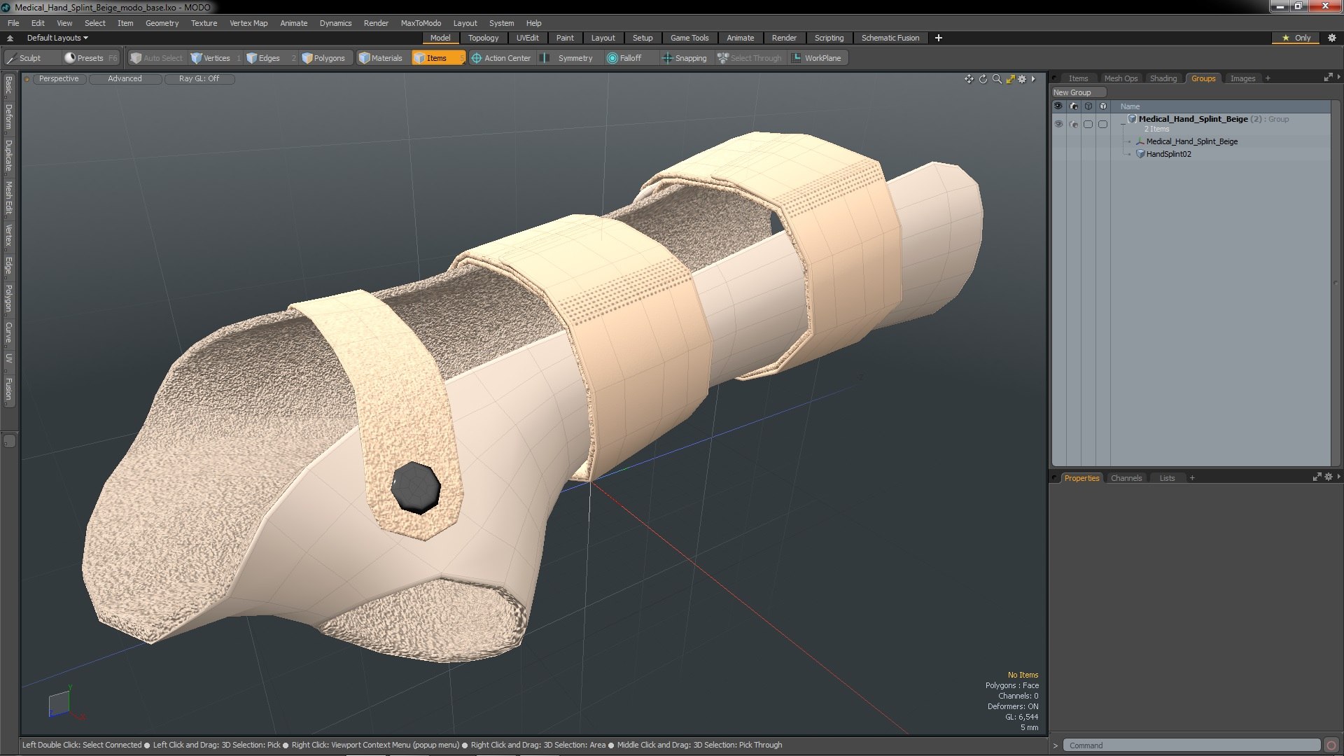 Medical Hand Splint Beige 3D - TurboSquid 2120443