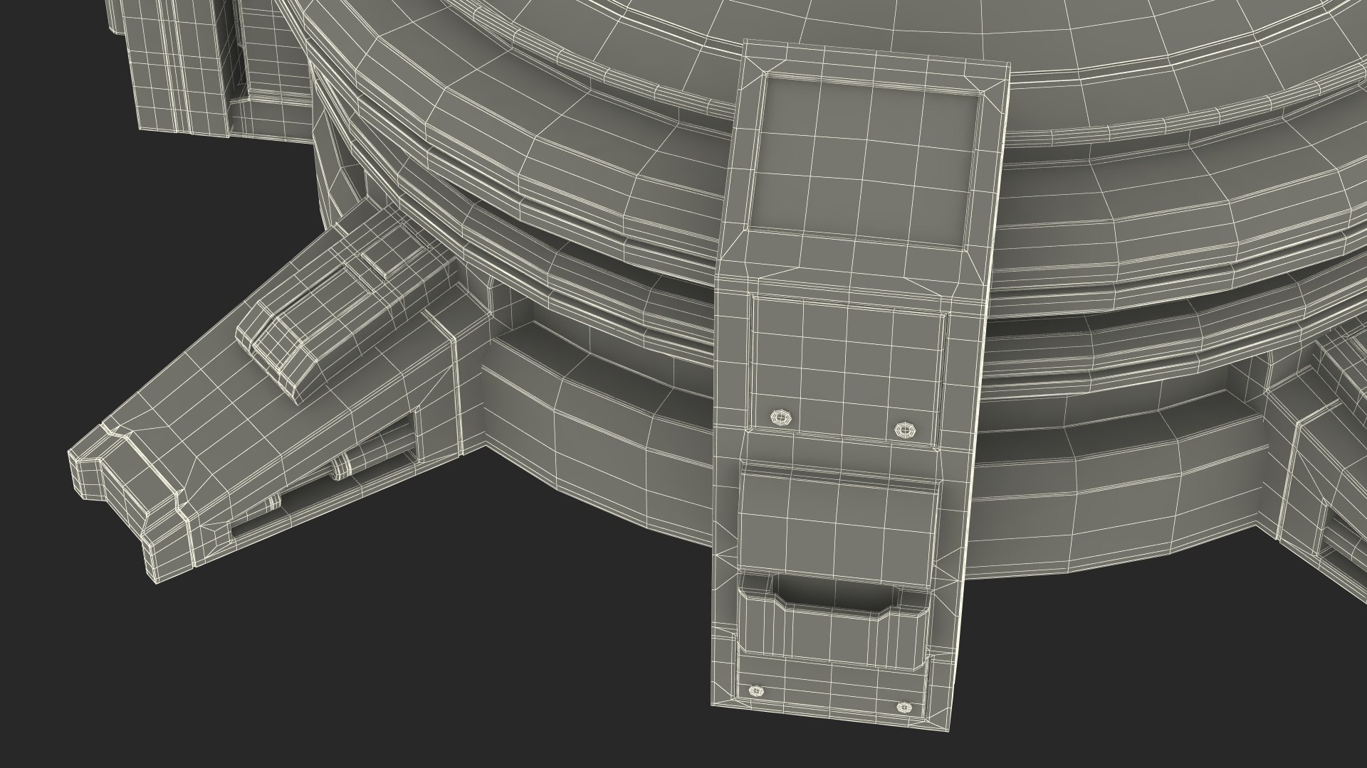 Futuristic Control Panel Black 3D Model - TurboSquid 2292227