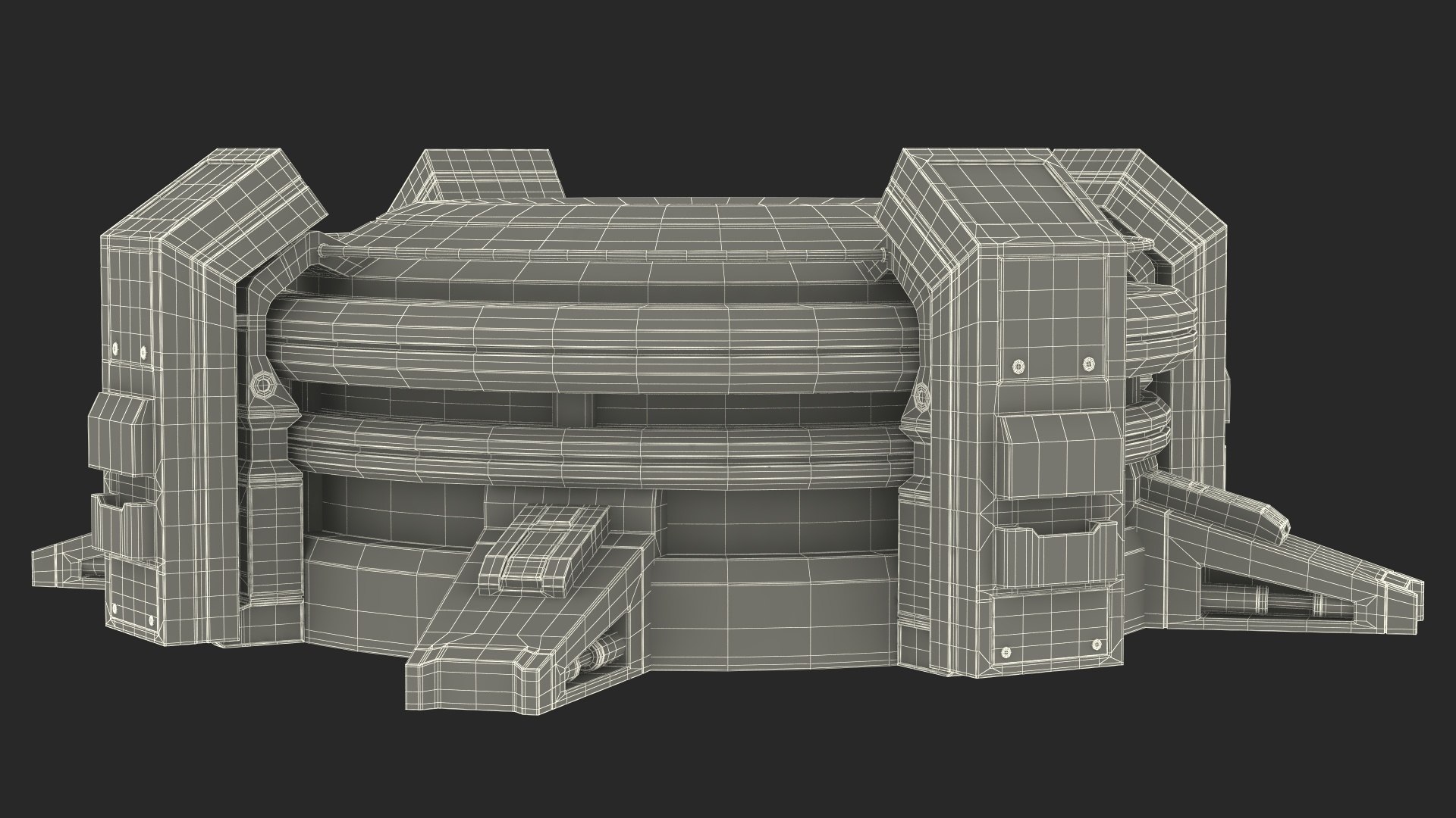 Futuristic Control Panel Black 3D Model - TurboSquid 2292227