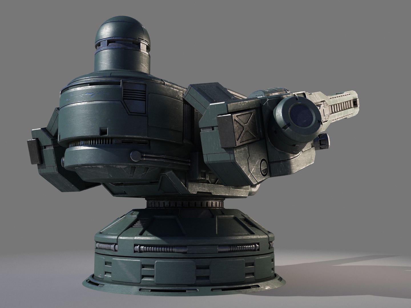 Turret sci-fi 3D model - TurboSquid 1335414