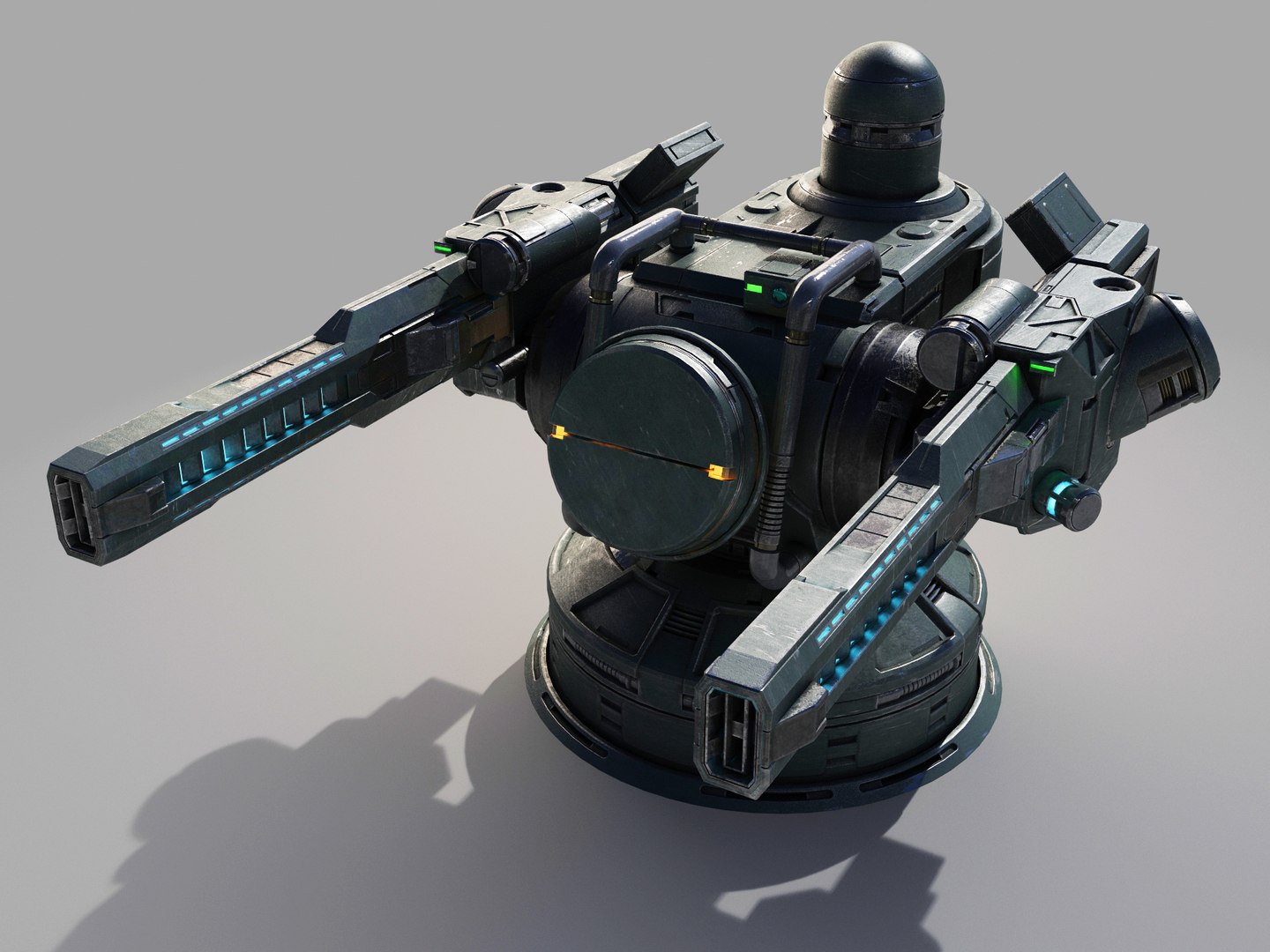 Turret sci-fi 3D model - TurboSquid 1335414