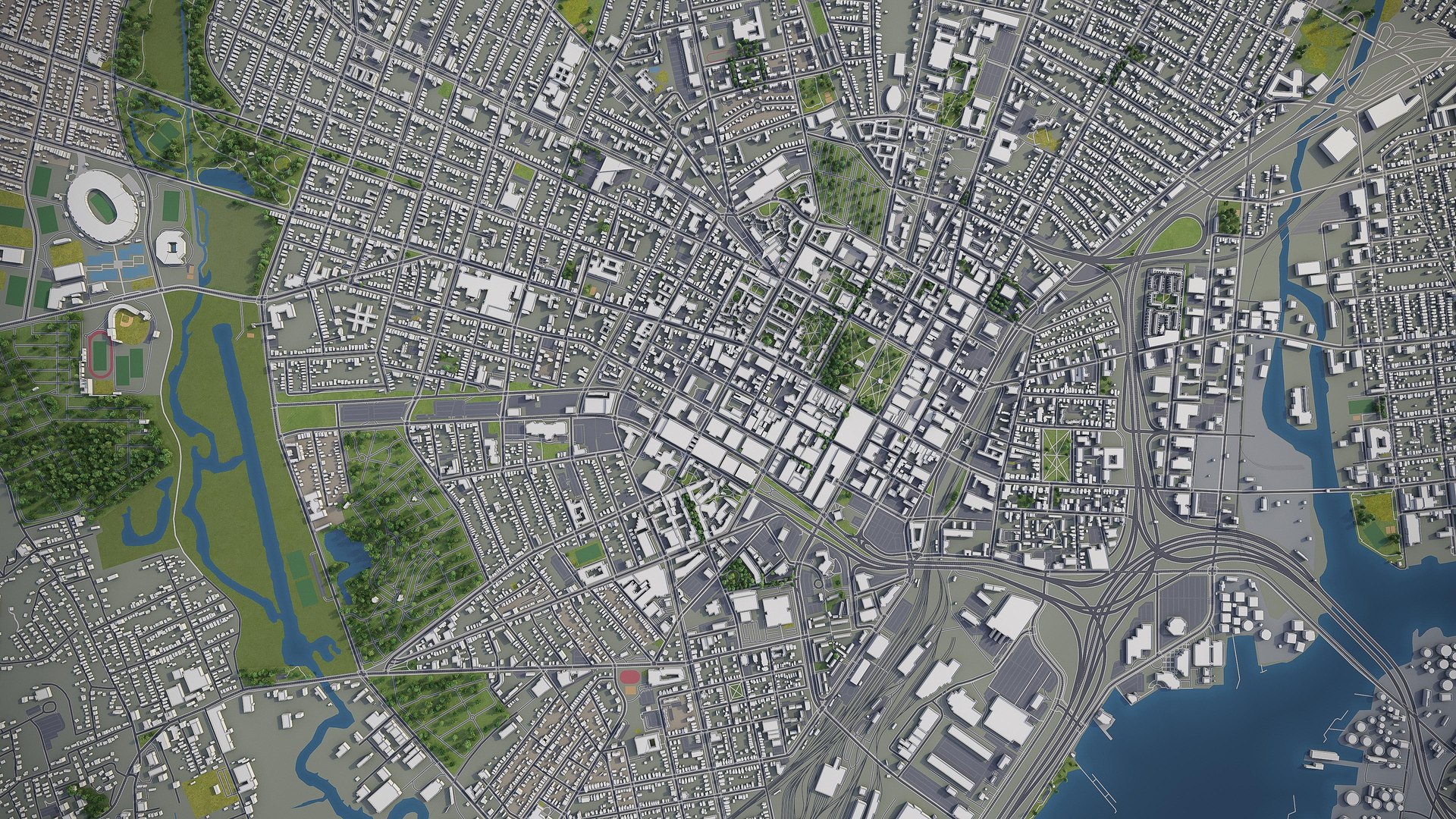 3D New Haven Surrounding - - TurboSquid 1473082