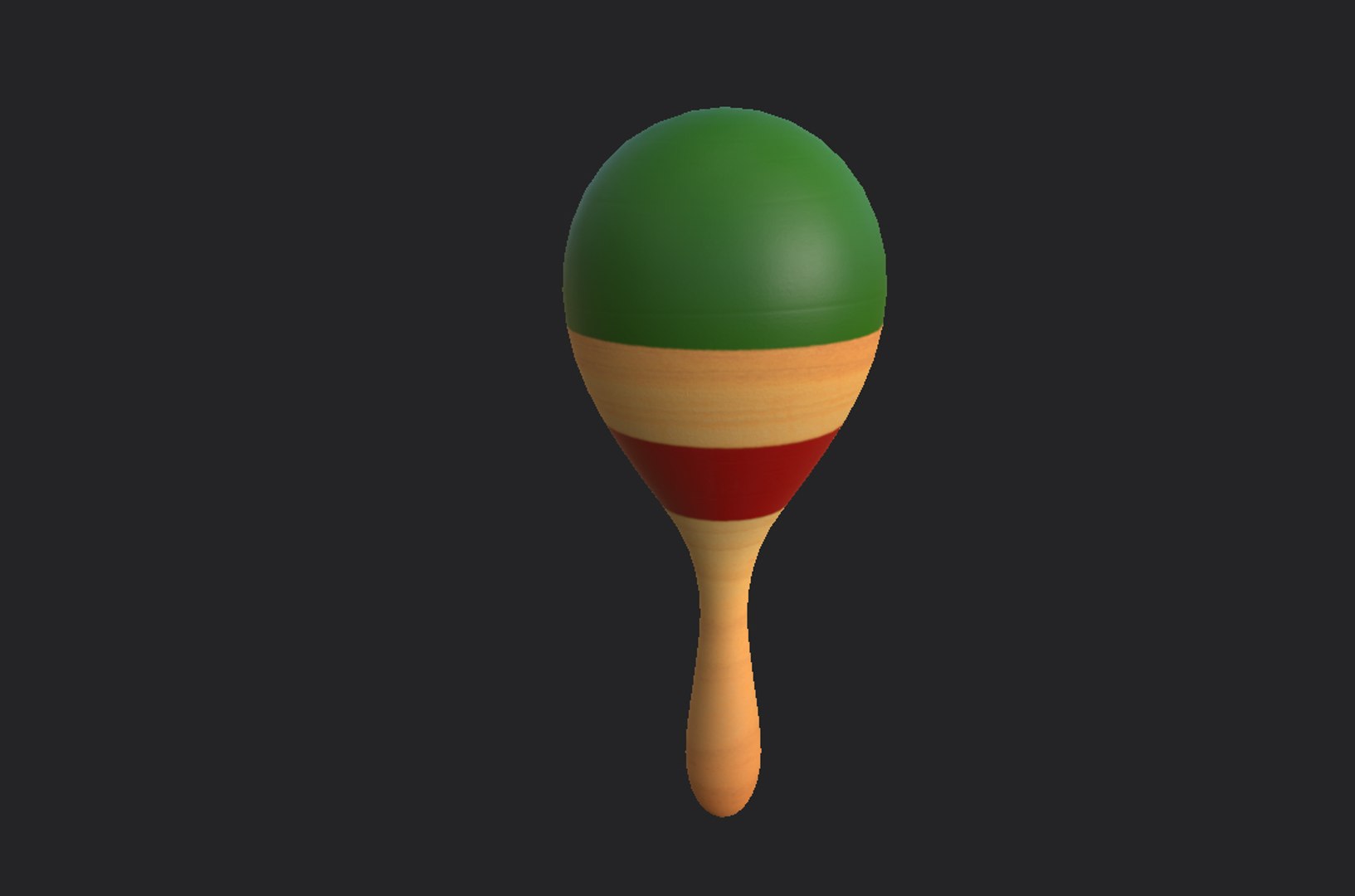 3D Maraca Music Instrument Model - TurboSquid 1497643