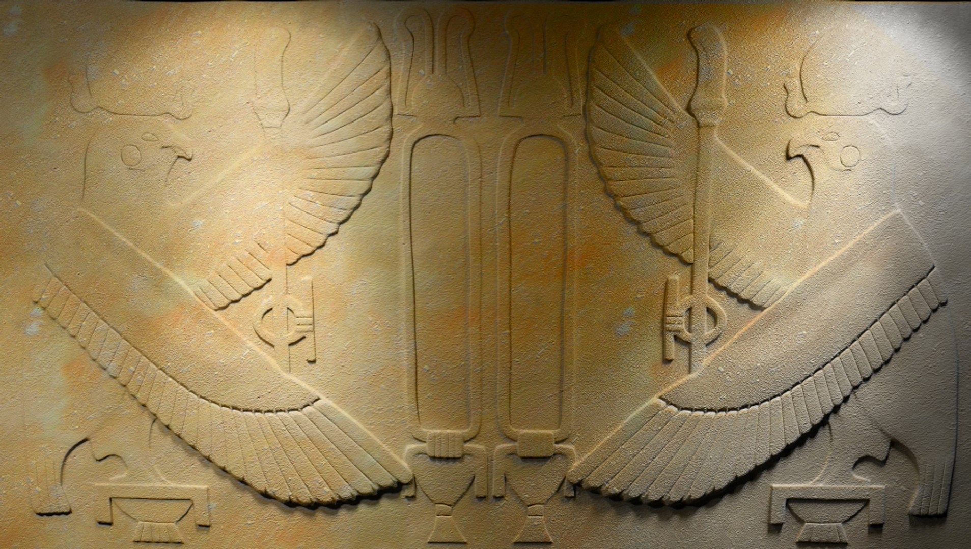 Egyptian Bas-relief 3d Model