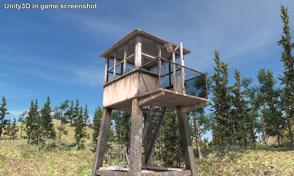 max low-poly guard tower