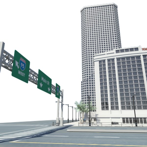 city block buildings 3ds