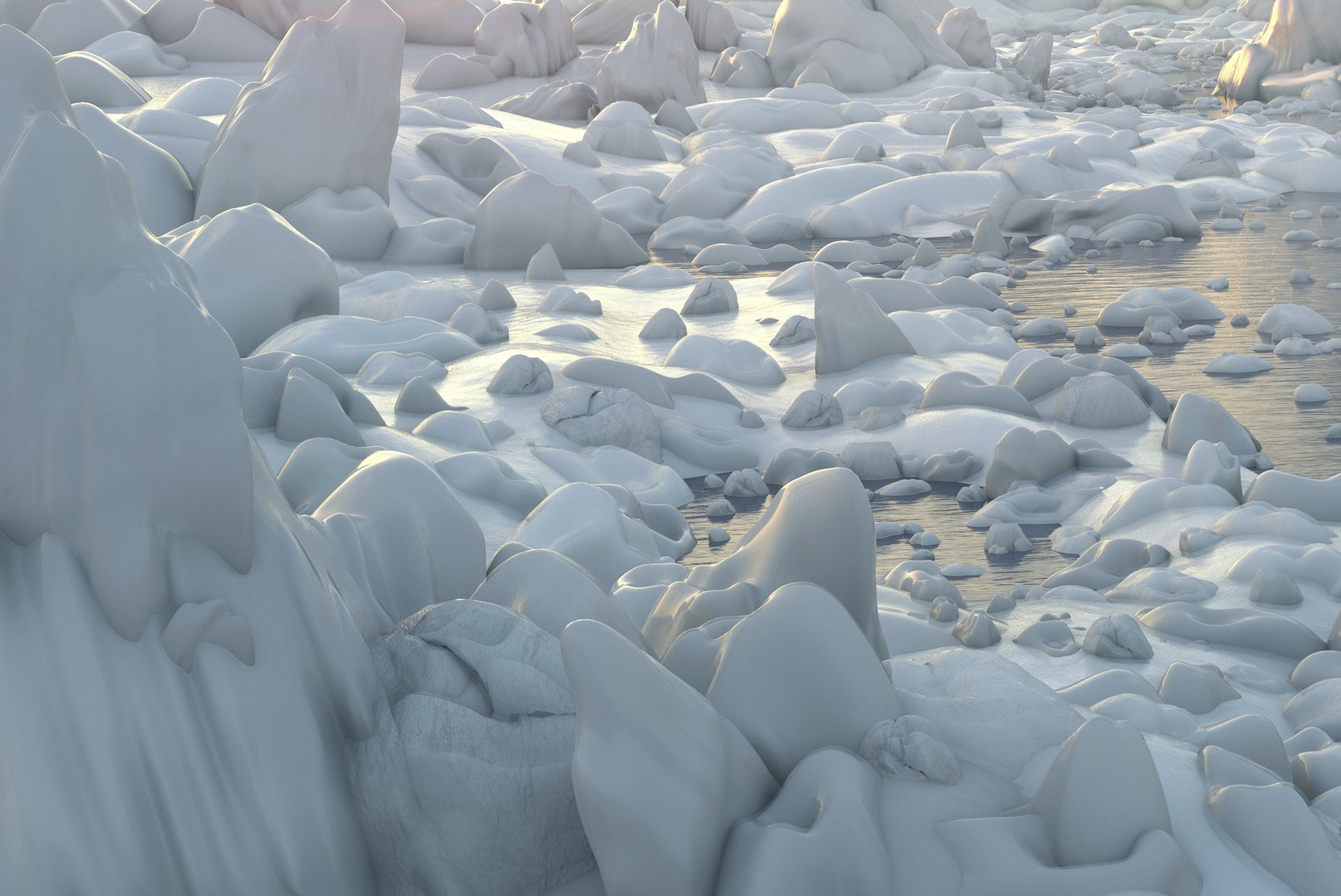 Snow 3D Model - TurboSquid 1706869