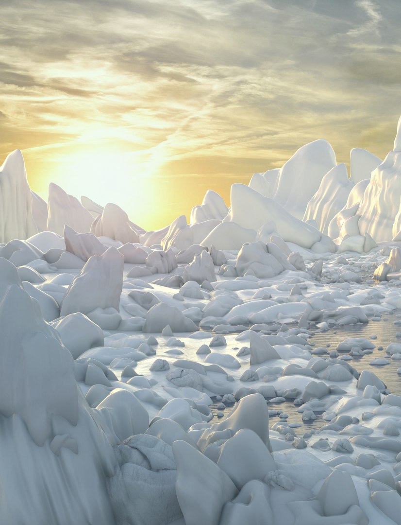 Snow 3D Model - TurboSquid 1706869