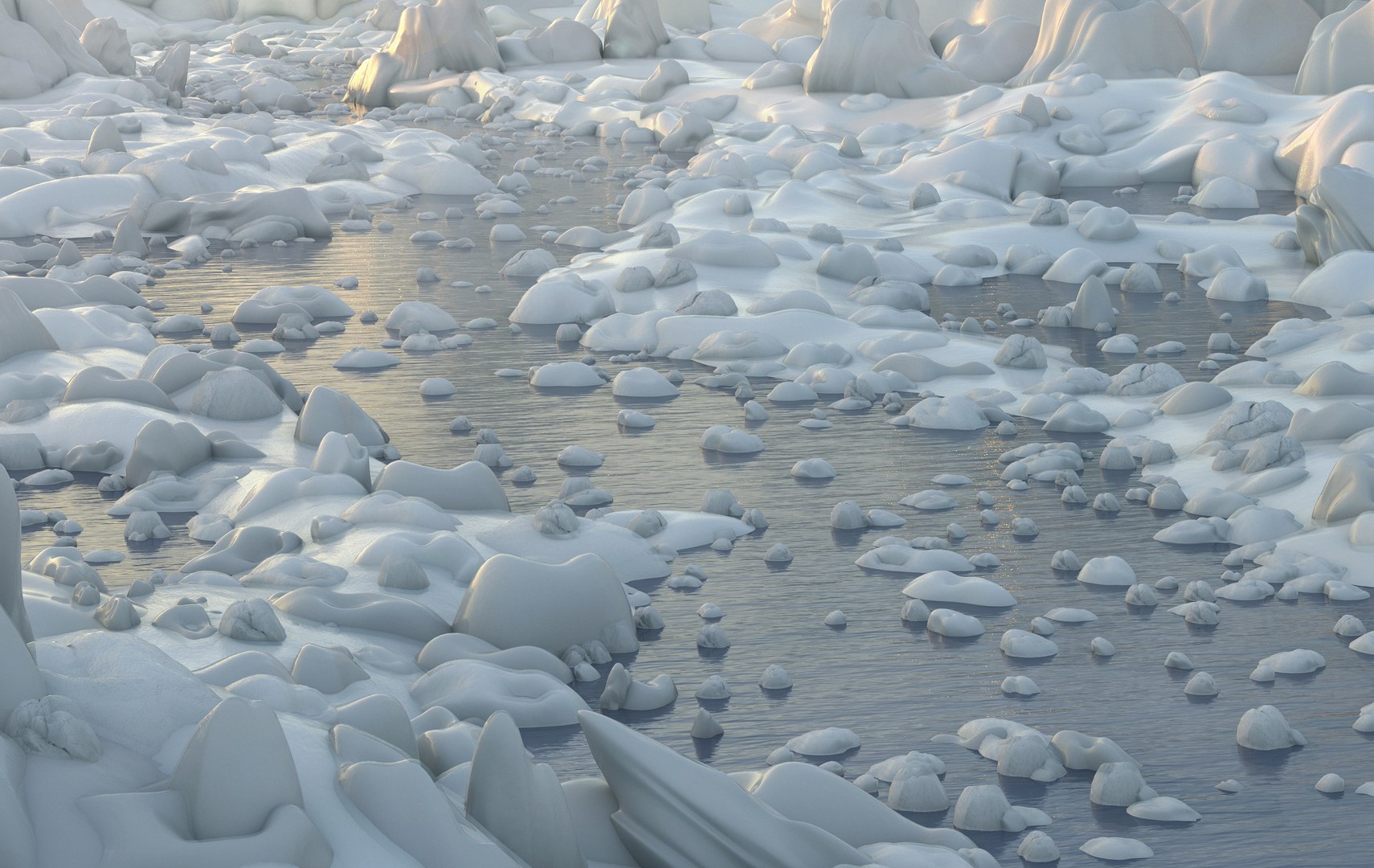 Snow 3D Model - TurboSquid 1706869