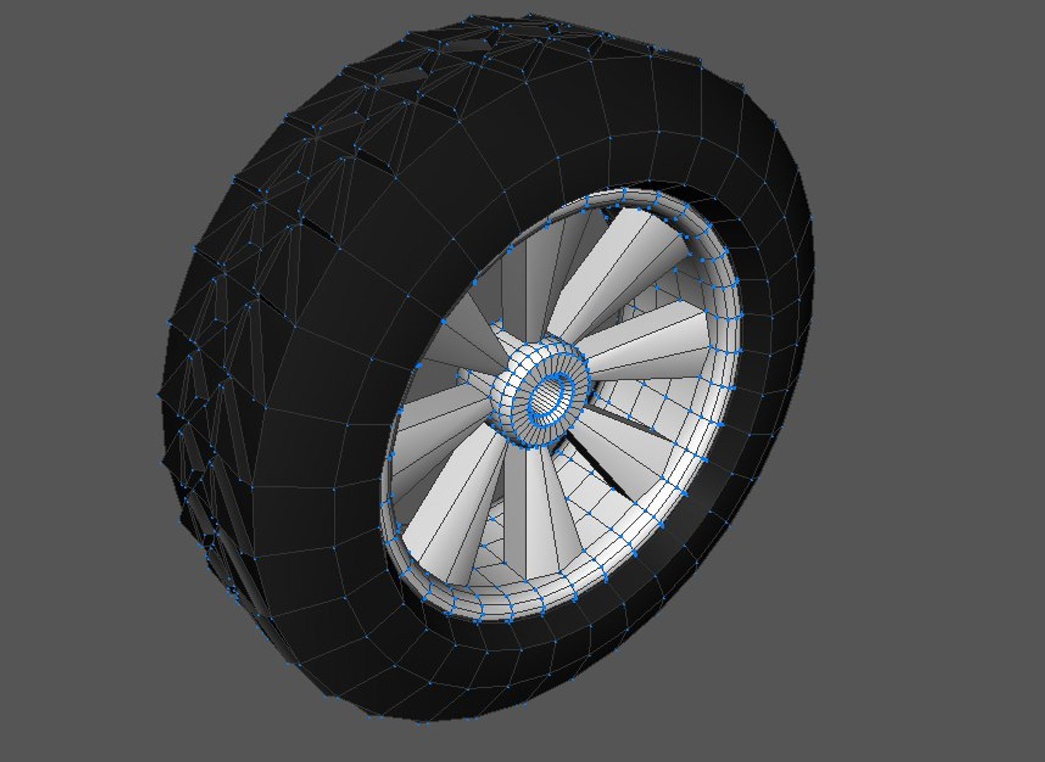 3d Dxf Car Wheel Rim Tyre