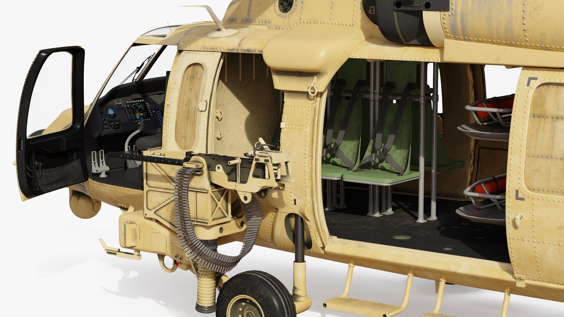 Sikorsky military rigged helicopters 3D model - TurboSquid 1591529